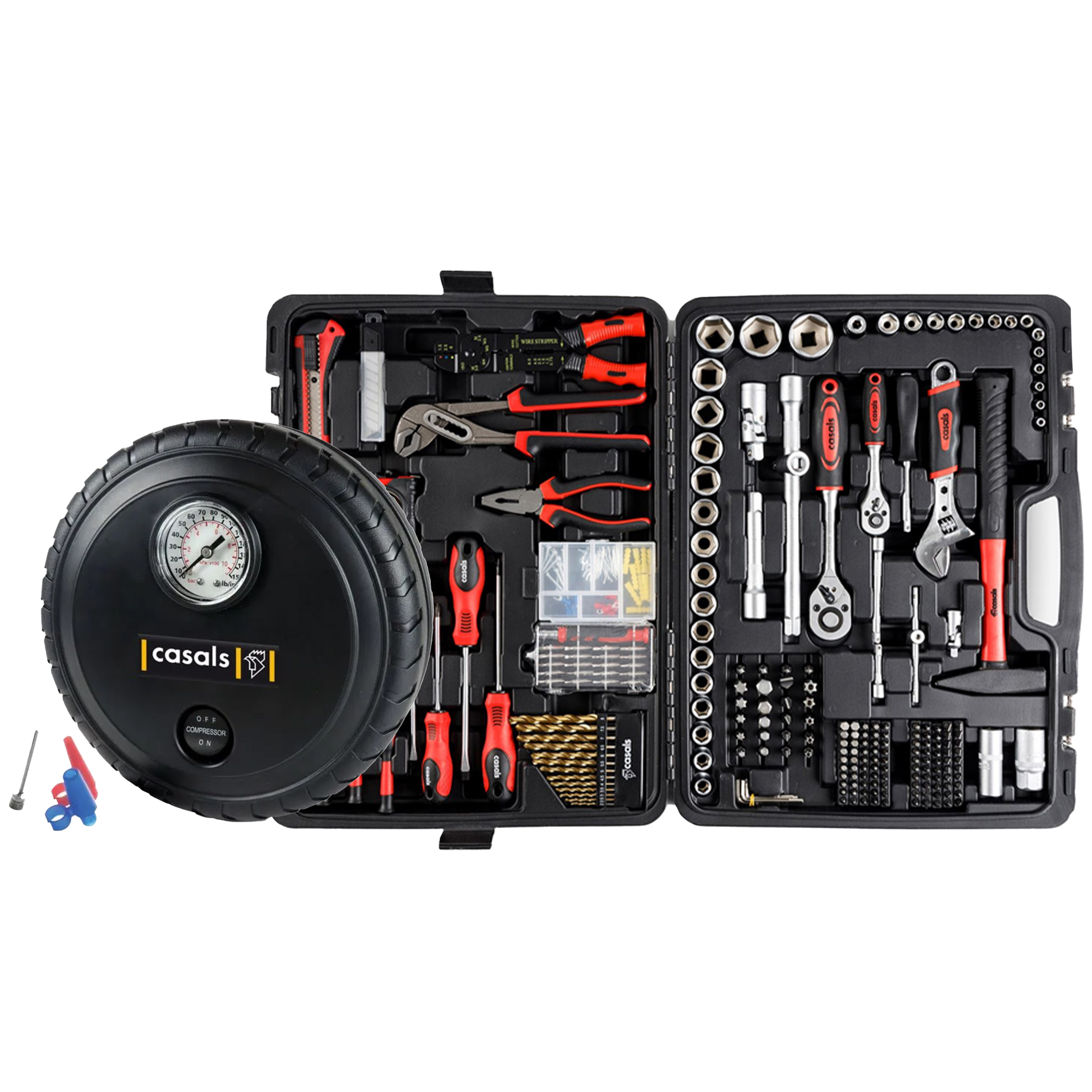 41% off on 303-Piece Tool Set with Tyre Inflator | OneDayOnly