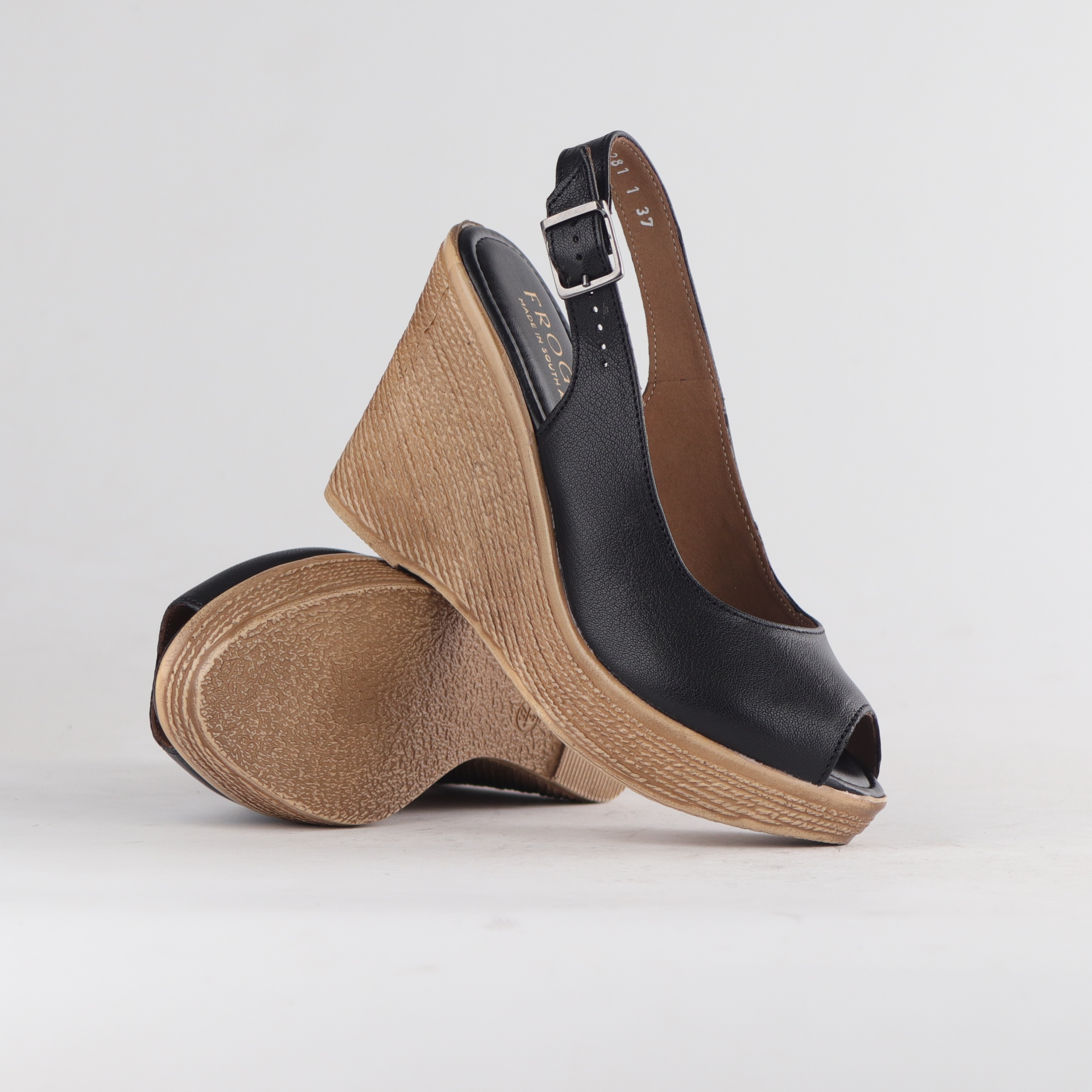 38% off on Froggie Ladies Peep Toe Wedge Sandal | OneDayOnly