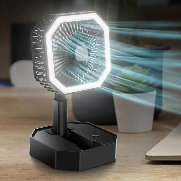 43% off on Rechargeable Desk Fan with Light | OneDayOnly