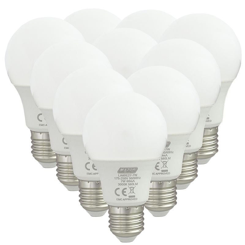 41% off on Major Tech 10x 7W LED E27 Bulbs | OneDayOnly