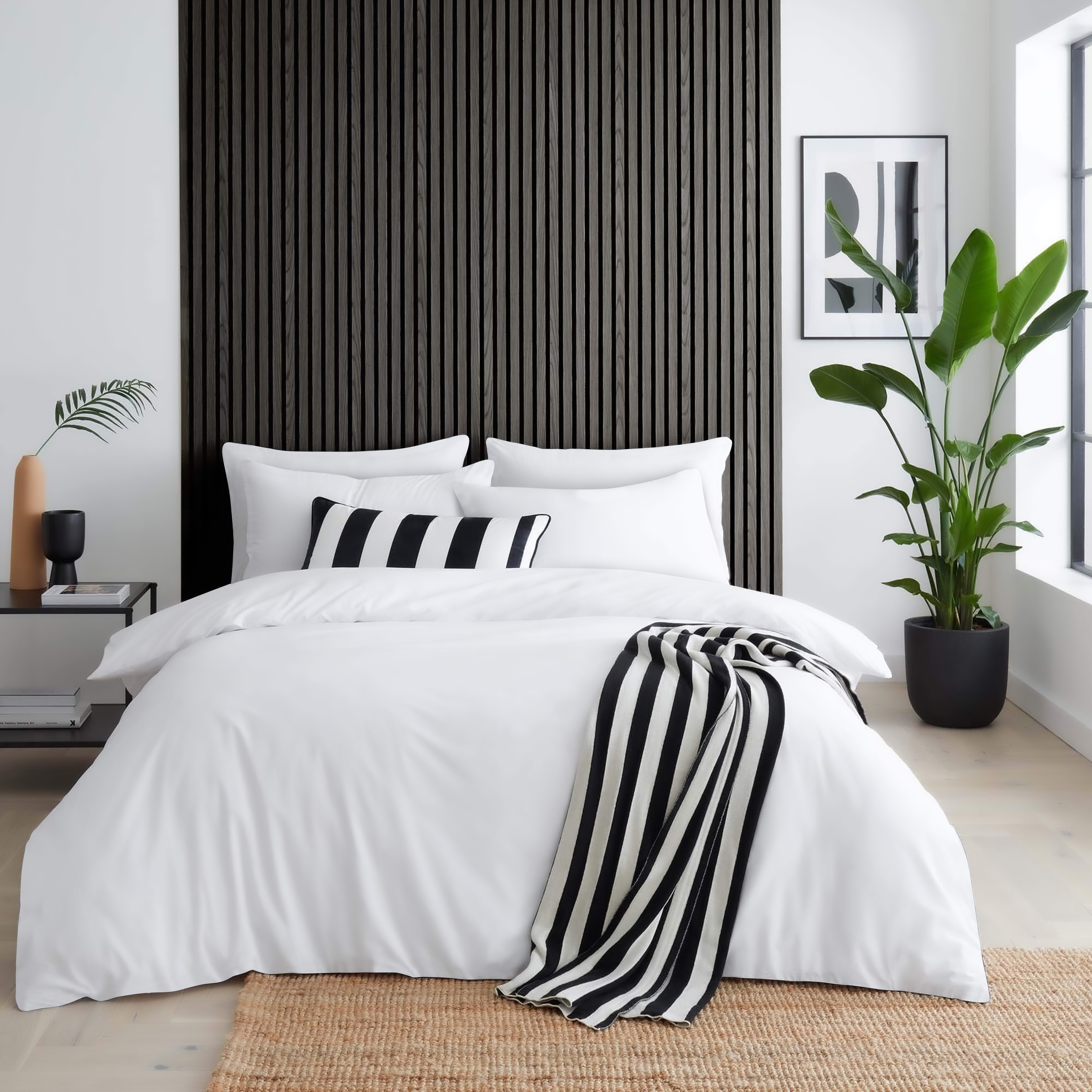 38% off on 180TC White Percale Duvet Set | OneDayOnly