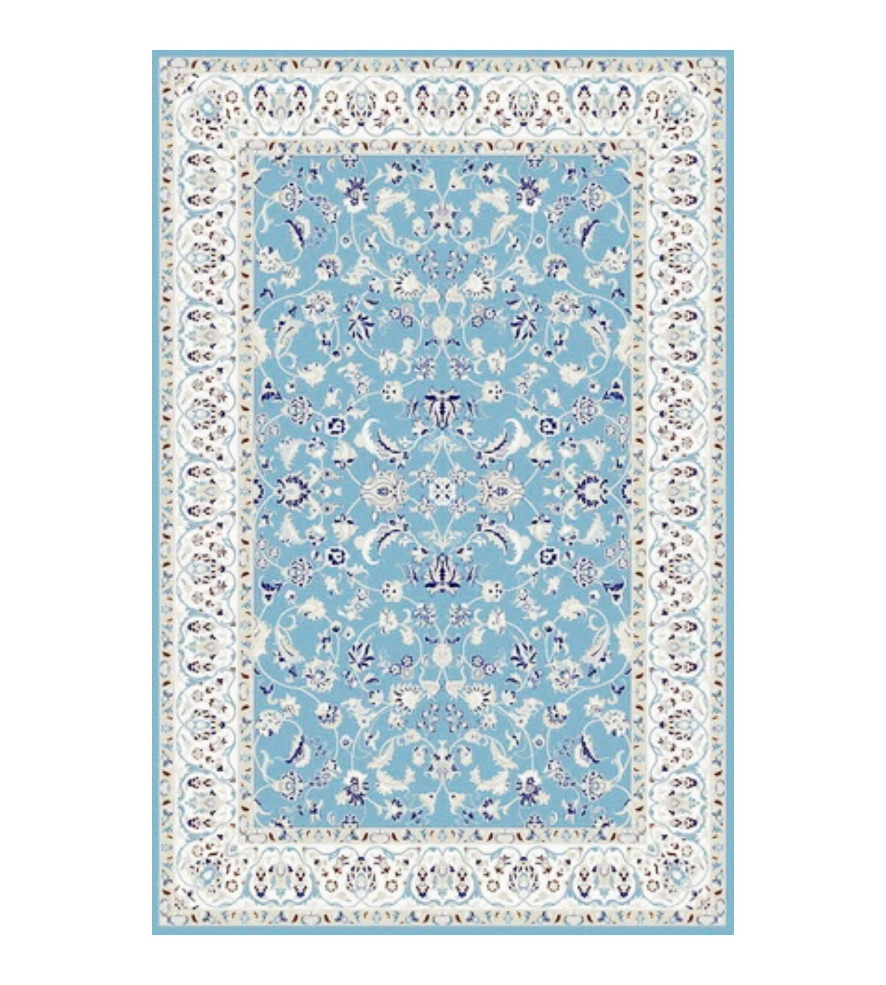 58% off on Traditional Persian Floral Blue Rug | OneDayOnly