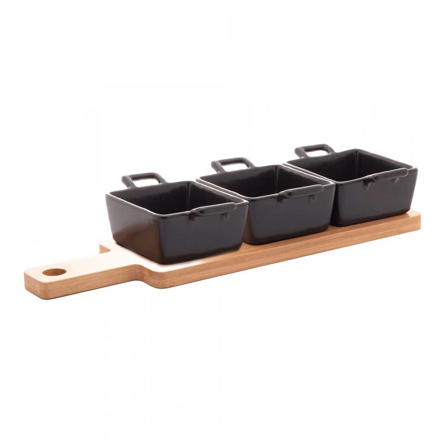 40% off on 4-Piece Bamboo Snack Tray | OneDayOnly