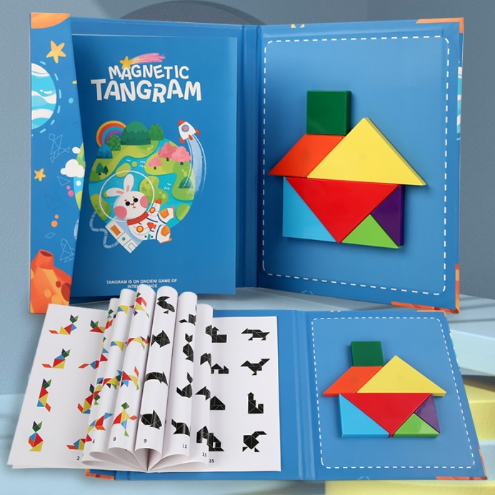 34% off on Montessori Magnetic Tangram Book | OneDayOnly