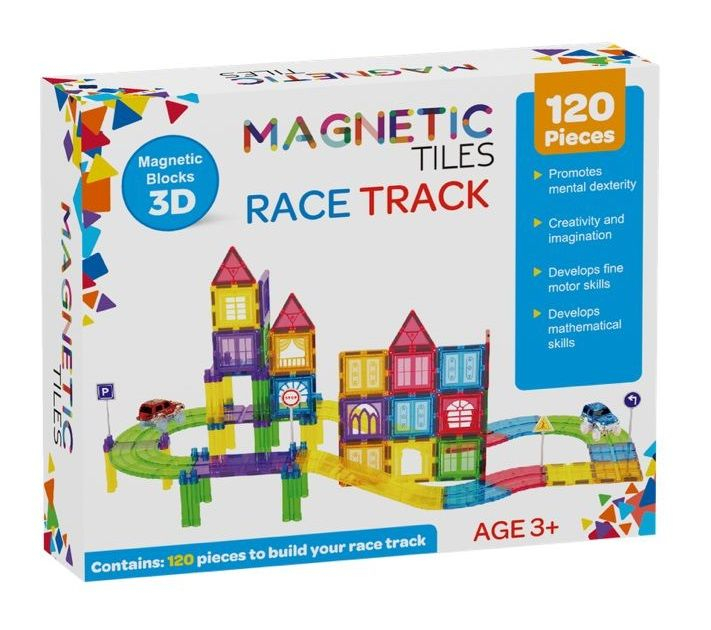 35% off on 120-Piece Magnetic Tiles Race Track | OneDayOnly