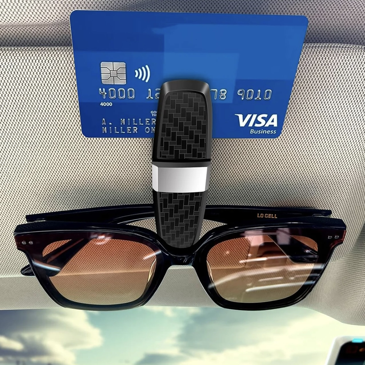 41% off on 2x Double-Headed Car Visor Clips | OneDayOnly