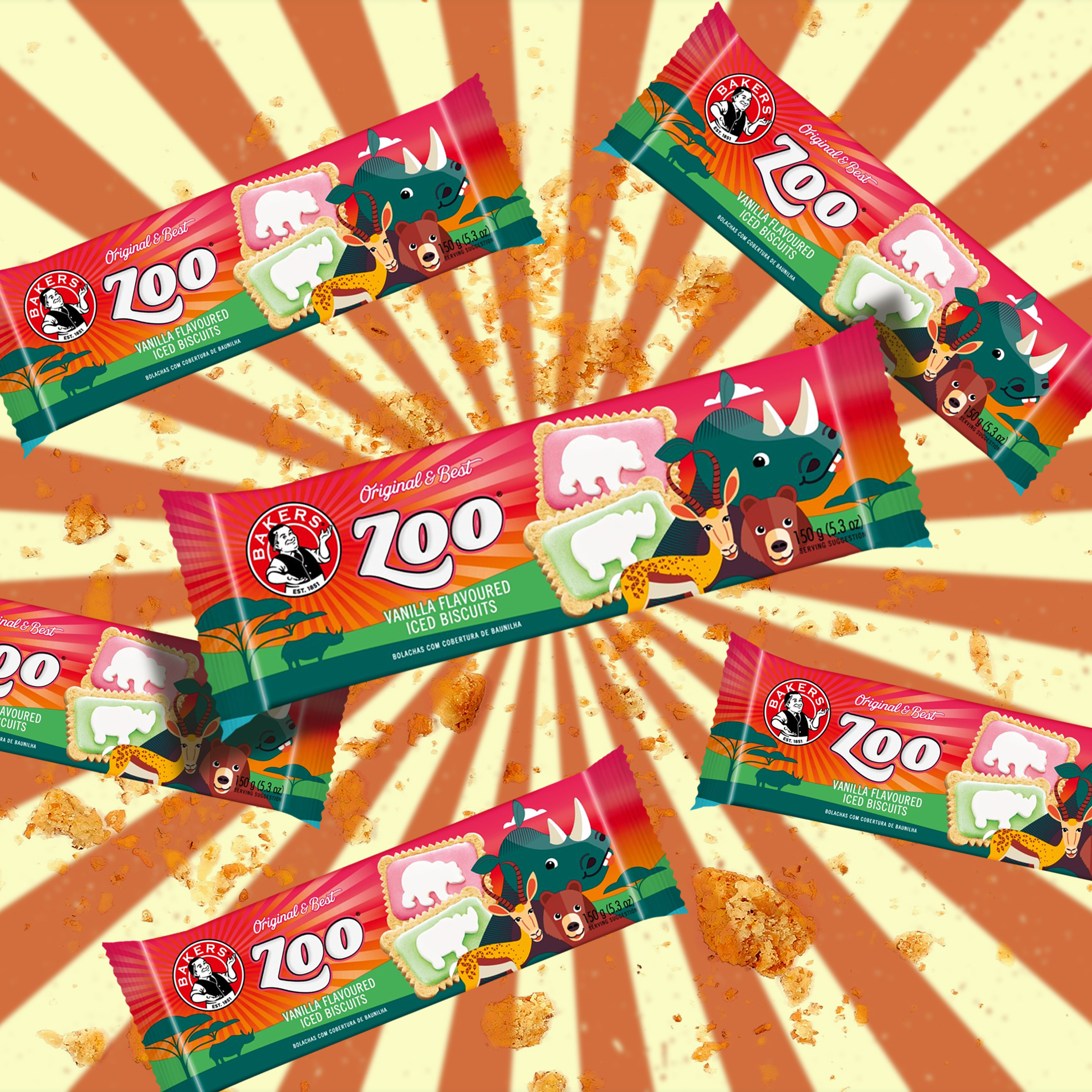 24% off on Bakers 6x 150g Iced Zoo Biscuits | OneDayOnly