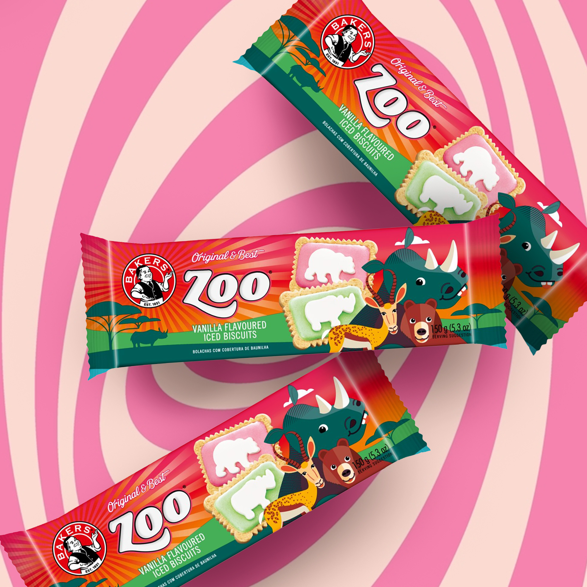 14% off on Bakers 3x 150g Iced Zoo Biscuits | OneDayOnly