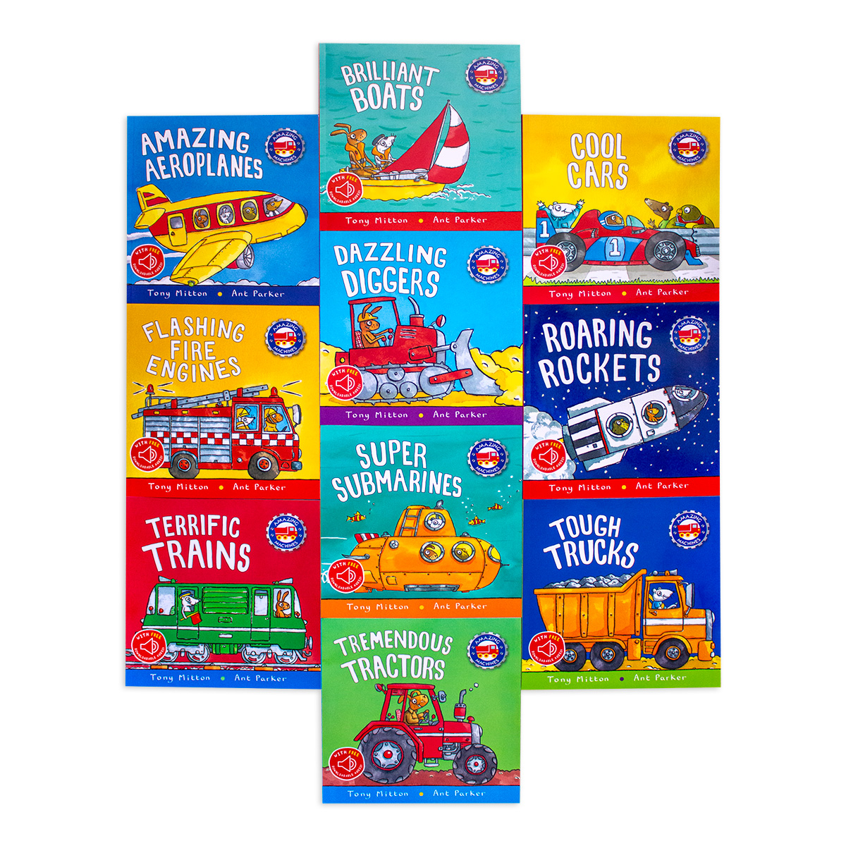 62% off on Amazing Machines Picture Book Set | OneDayOnly