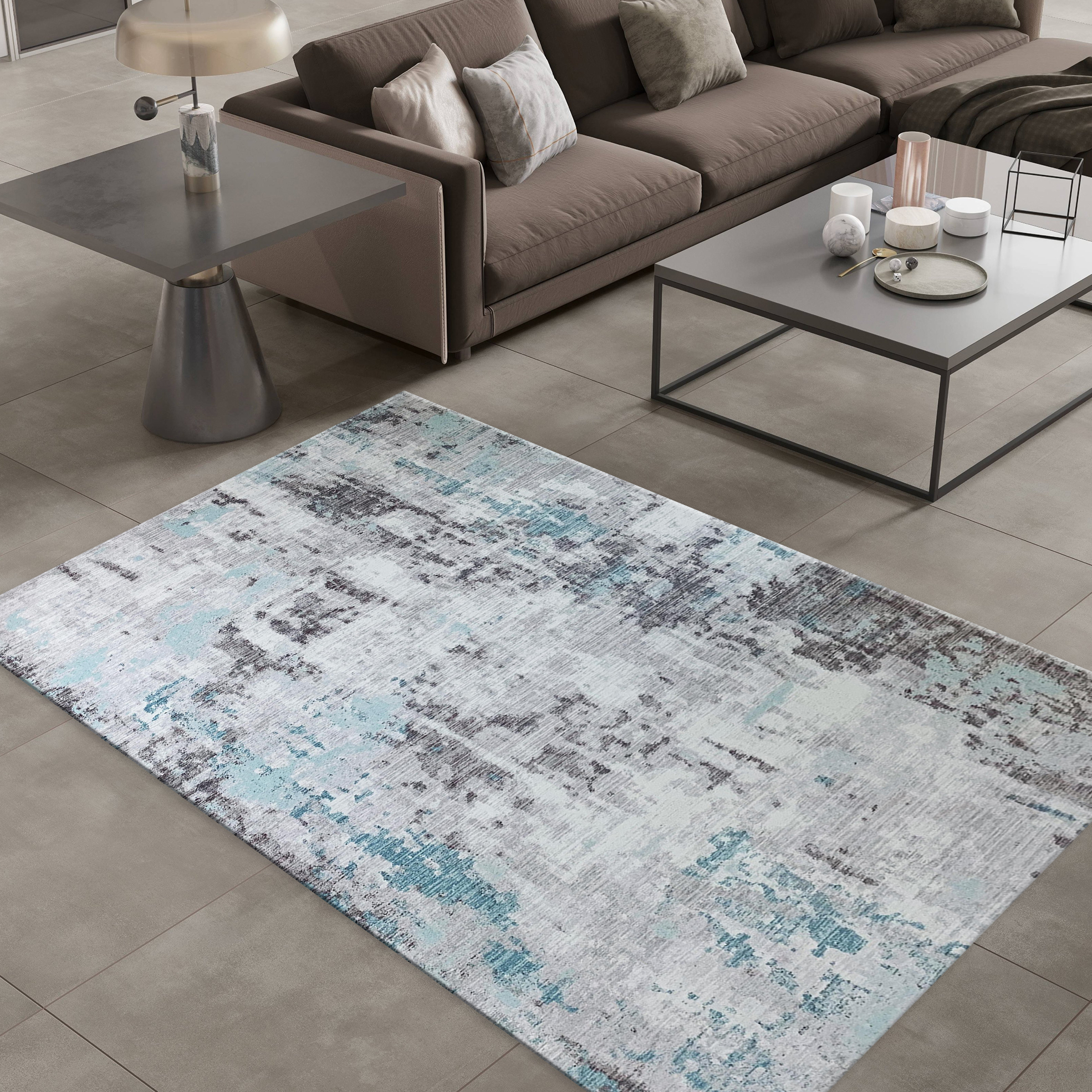 53% off on Rugs Original Orion Teal Modern Rug | OneDayOnly