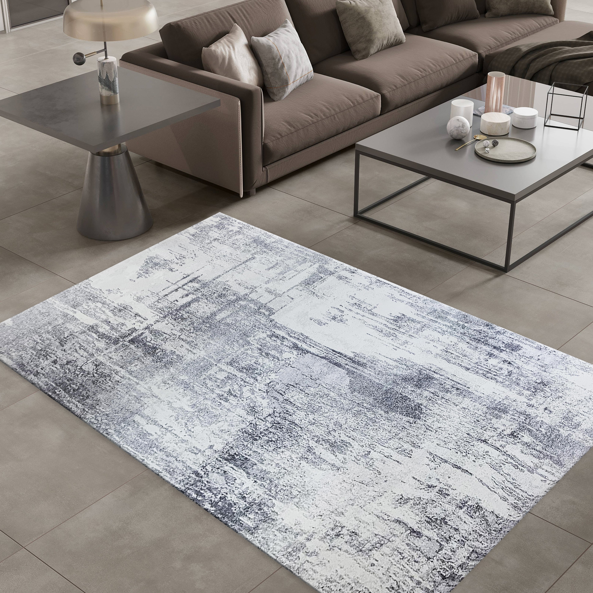 50% off on Orion Grey Modern Abstract Rug | OneDayOnly