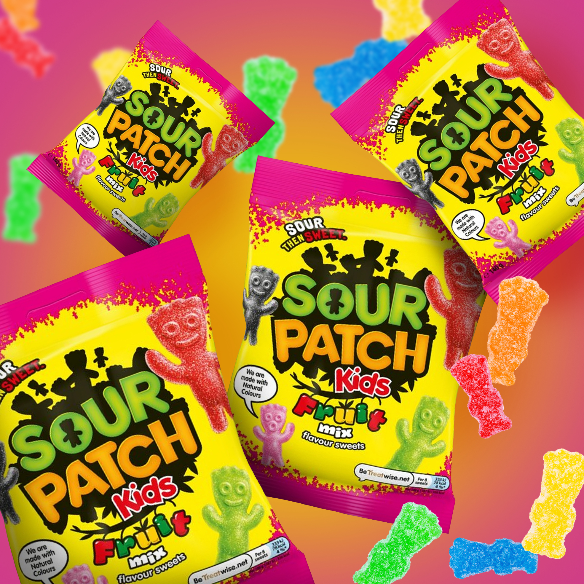 22% off on Sour Patch Kids 4x 130g Fruit Mix | OneDayOnly