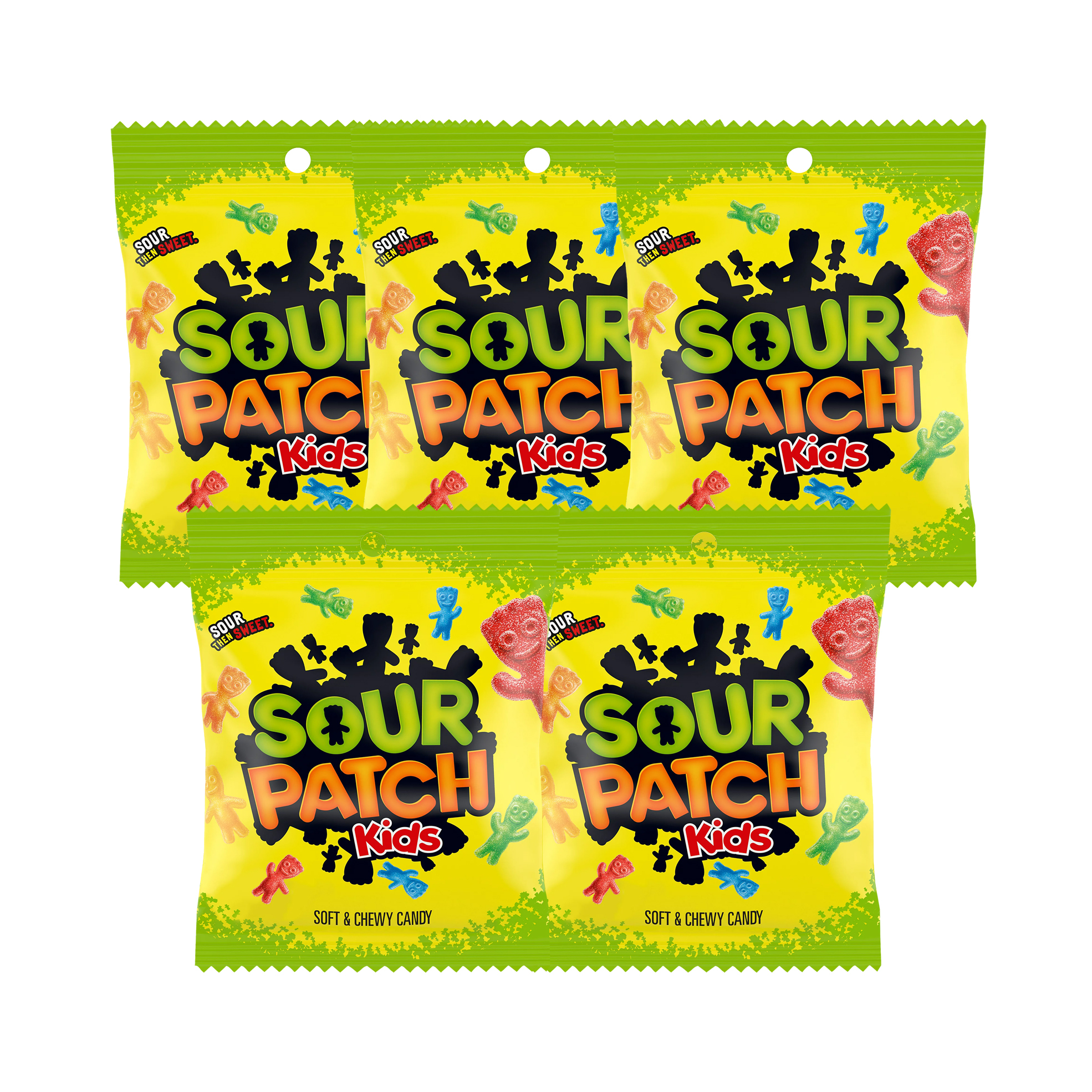 22% off on 5x 130g Original Sour Candies | OneDayOnly