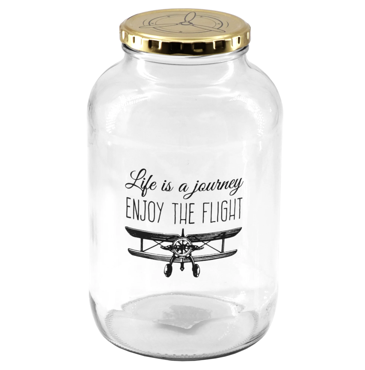34% off on 4x 2L Storage Jar with Gold Lid | OneDayOnly