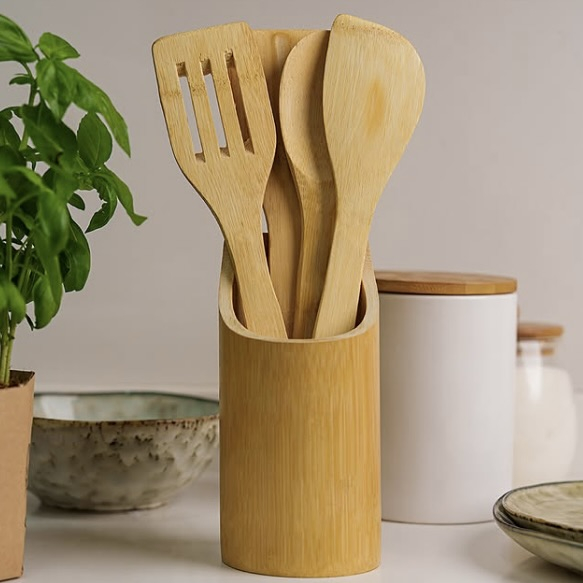 36% off on 5-Piece Bamboo Cooking Utensil Set | OneDayOnly