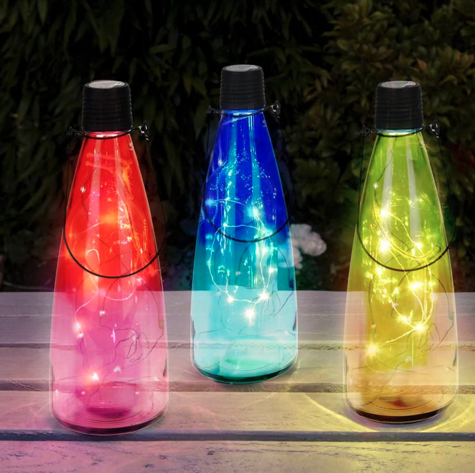 30% off on 2x Solar Power LED Glass Bottles | OneDayOnly