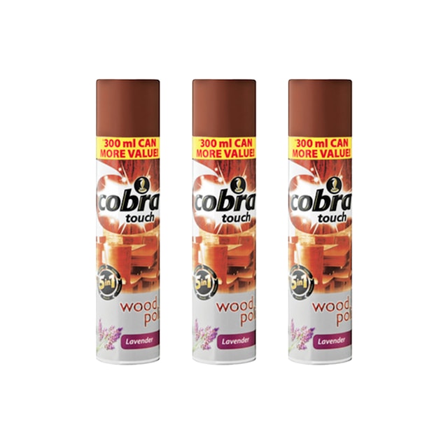 Cobra 3x 300ml Touch Wood Polish | OneDayOnly