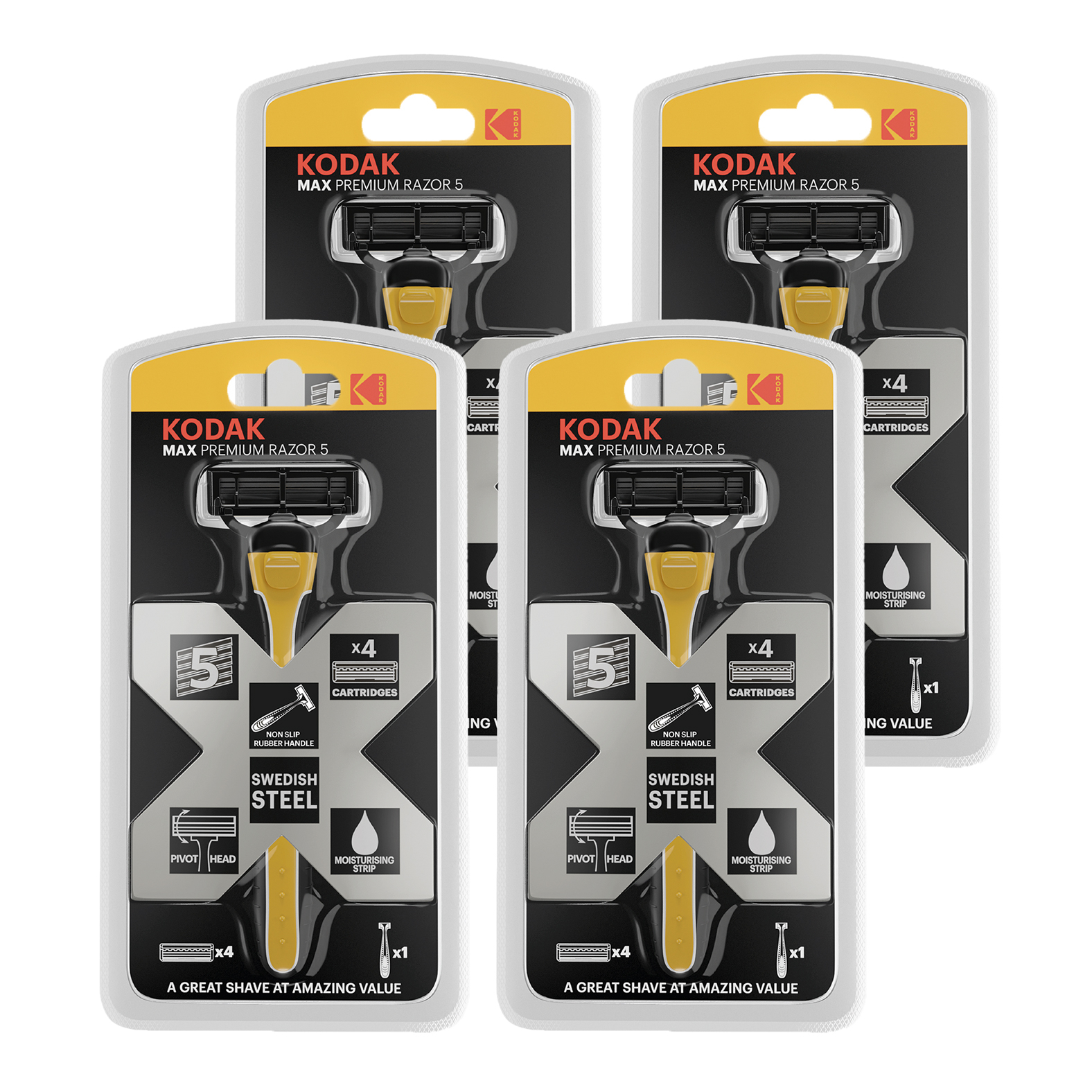30% off on Kodak 4x Men's Max Premium Razor 5 | OneDayOnly