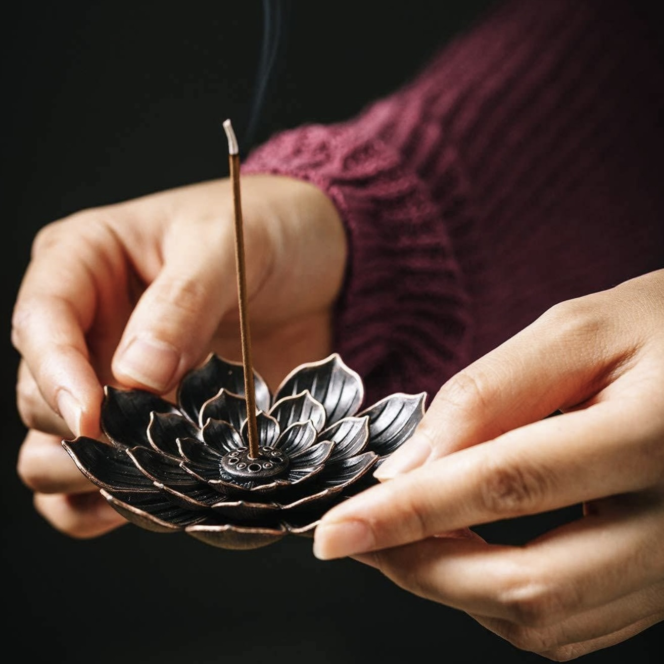 67% off on Ananta 3-Layer Lotus Incense Burner | OneDayOnly