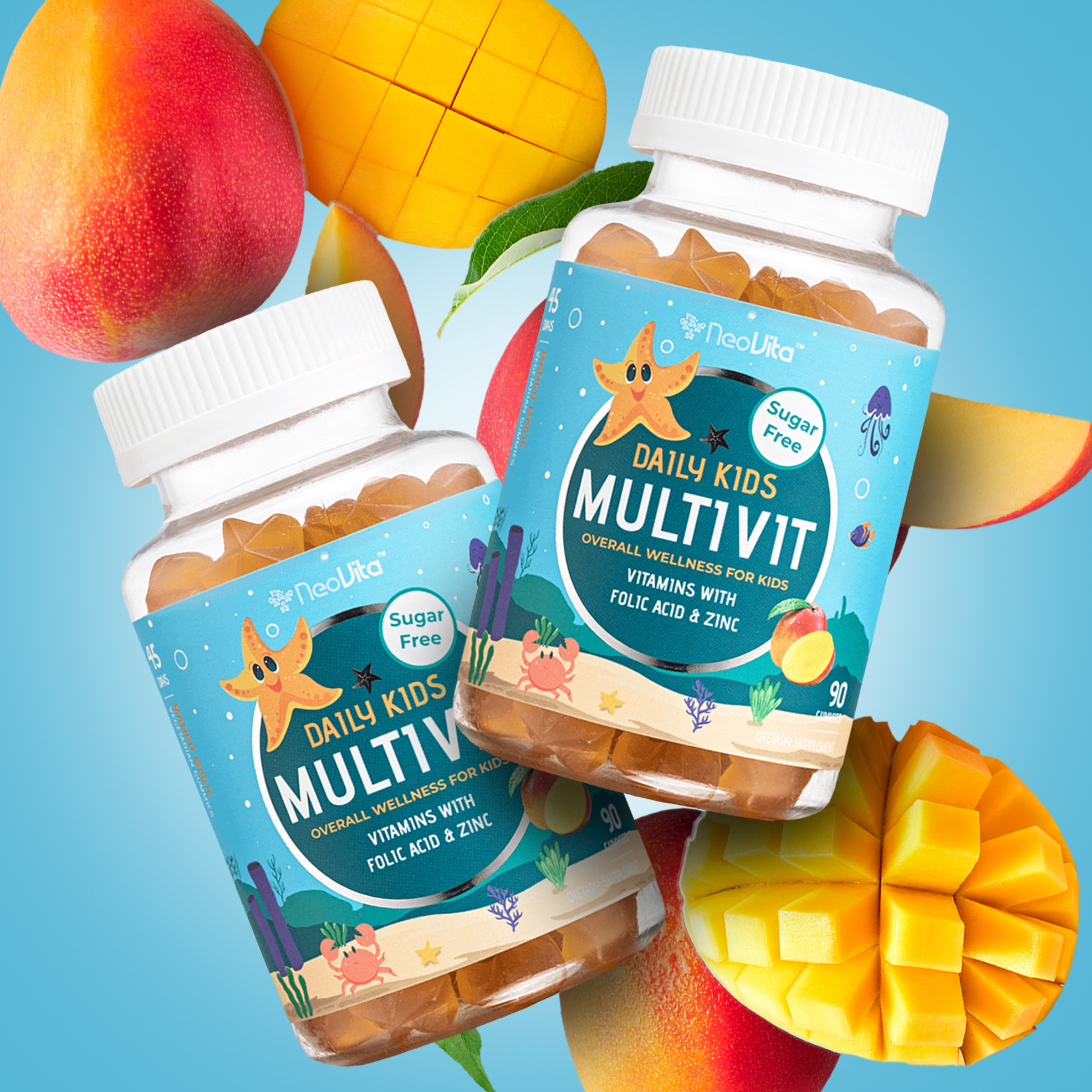 45% off on 2x 90's Kids Multivit Gummies | OneDayOnly