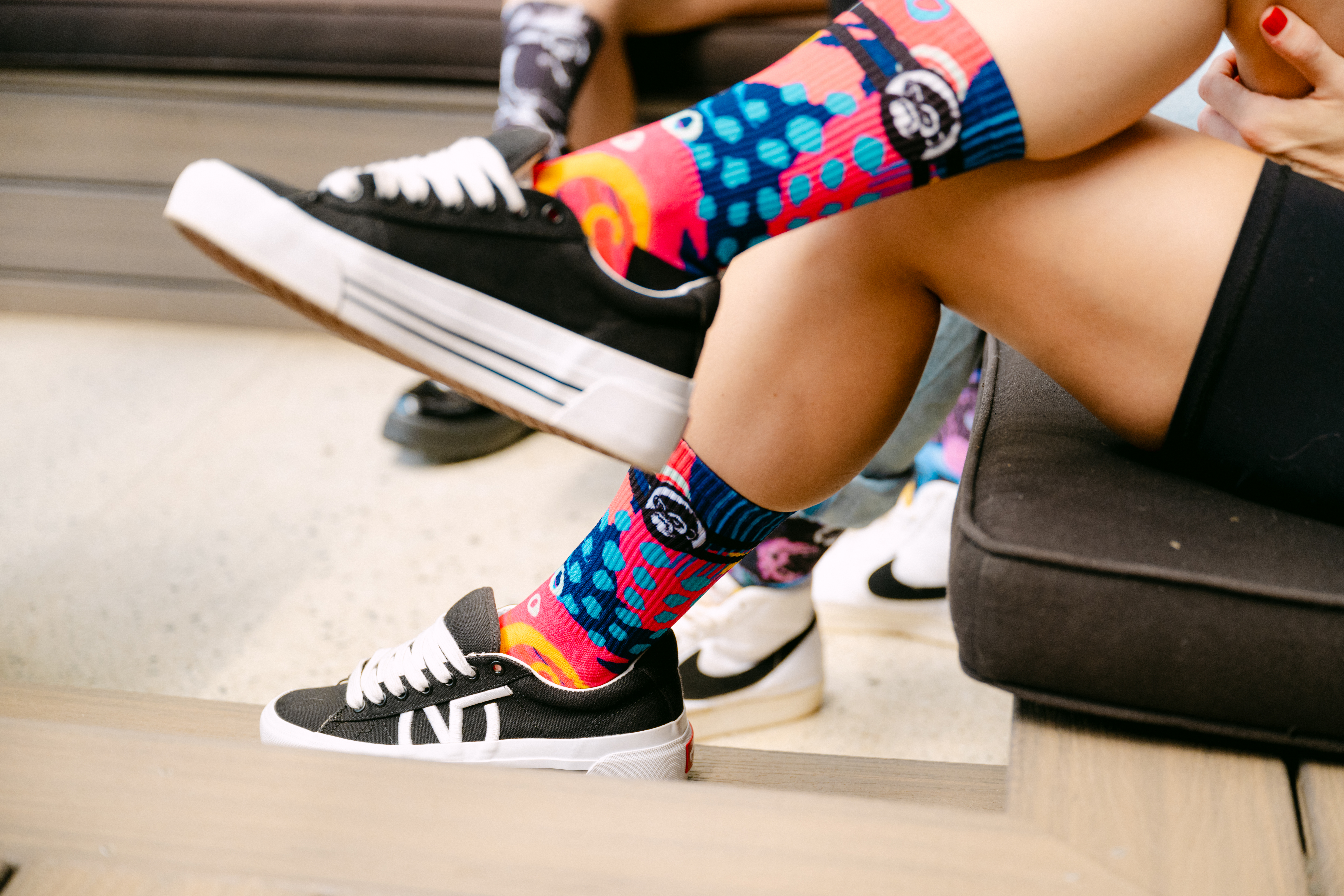 50% off on Grumpy Monkey 2x Unisex Crew Socks | OneDayOnly