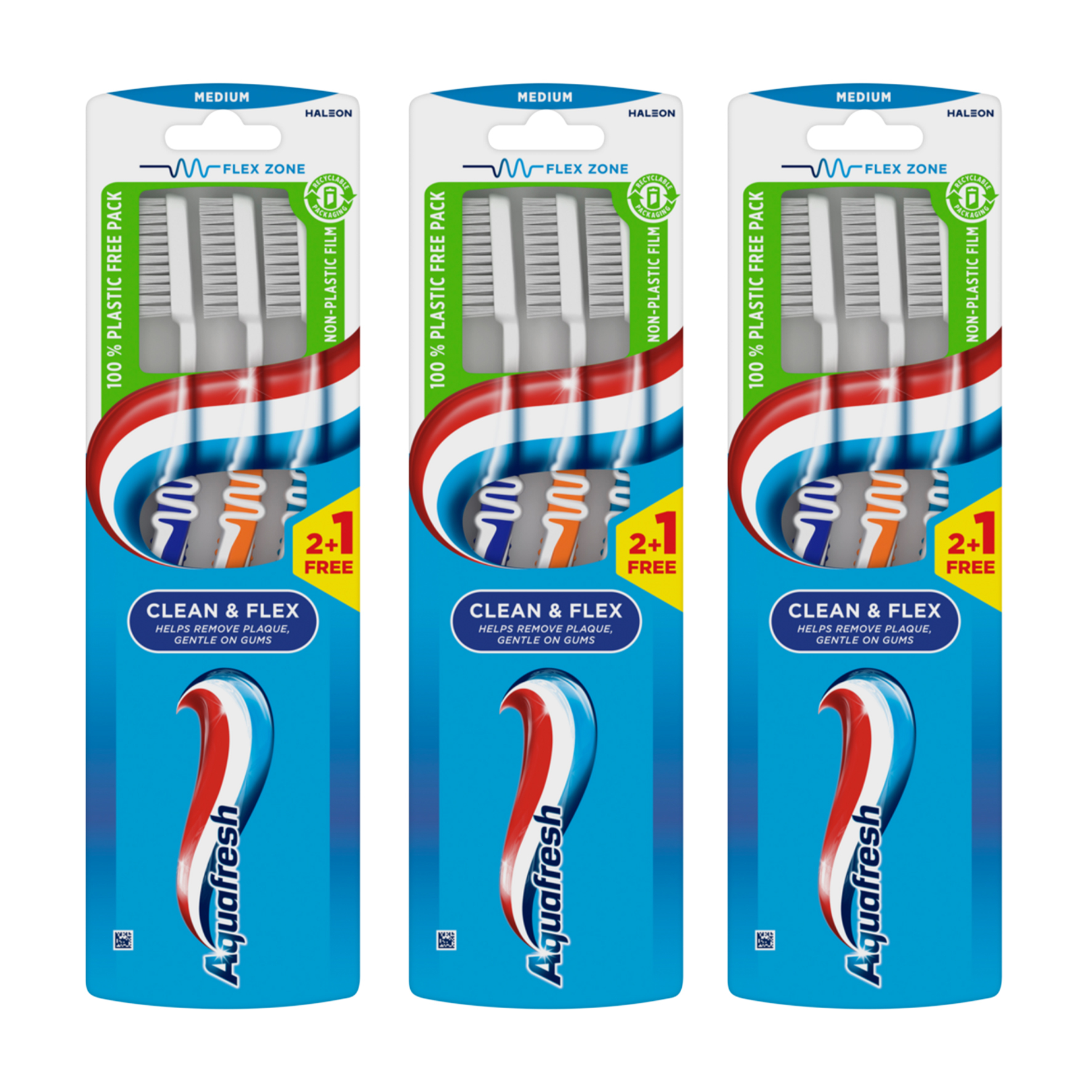 23% off on Aquafresh 3x Value Pack Toothbrushes | OneDayOnly
