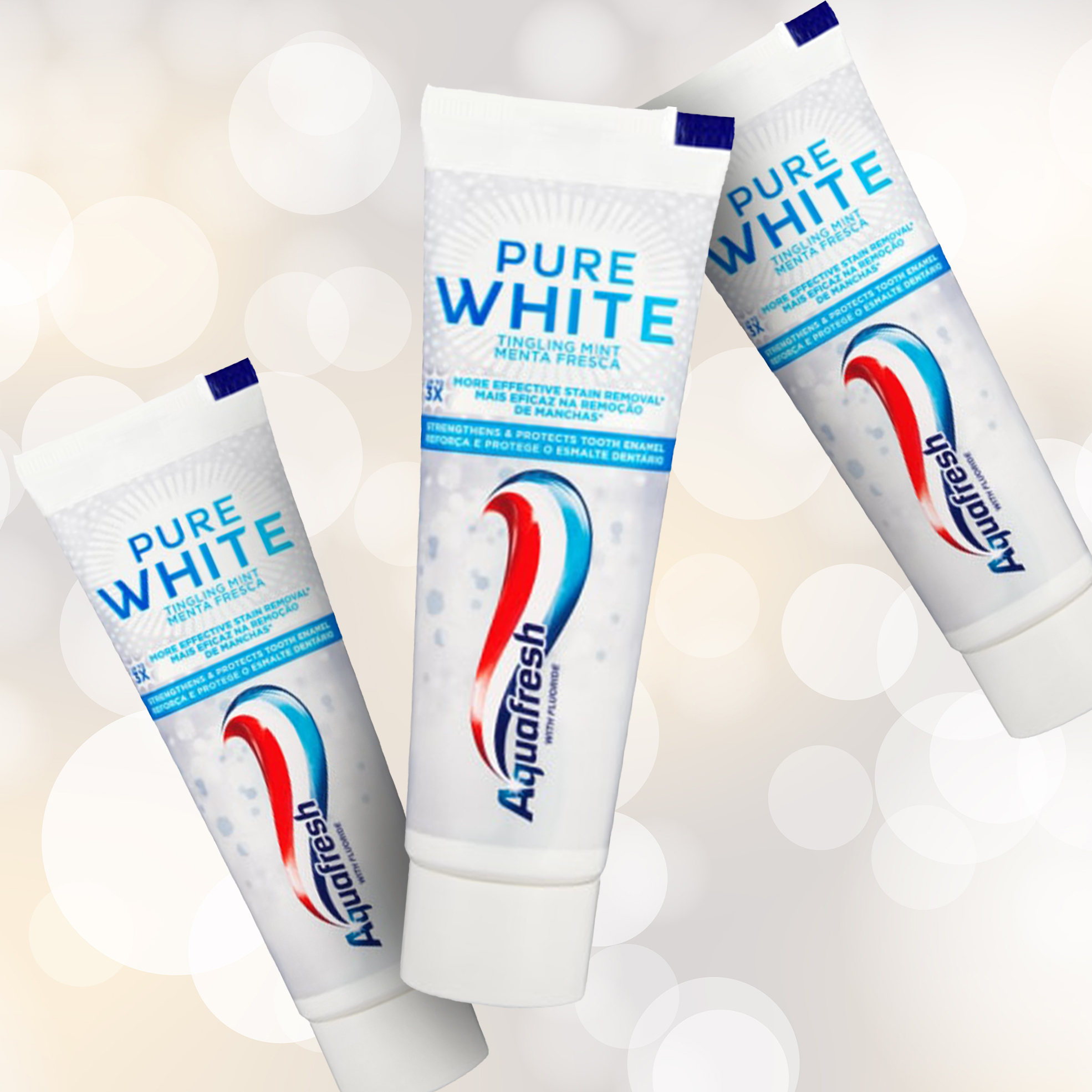 24% off on 3x 75ml Pure White Toothpastes | OneDayOnly