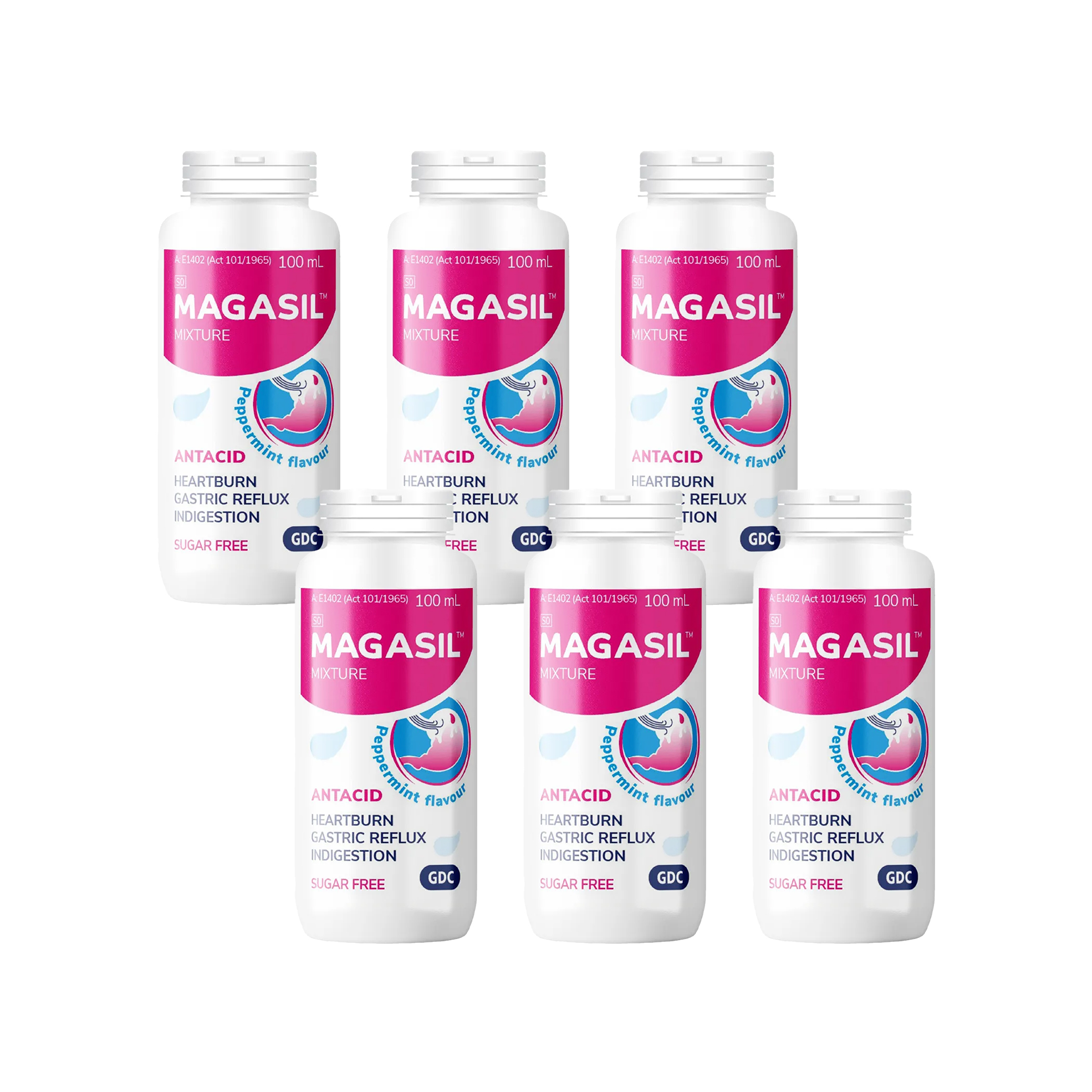 Magasil 6x 100ml Antacid Heartburn Relief | OneDayOnly