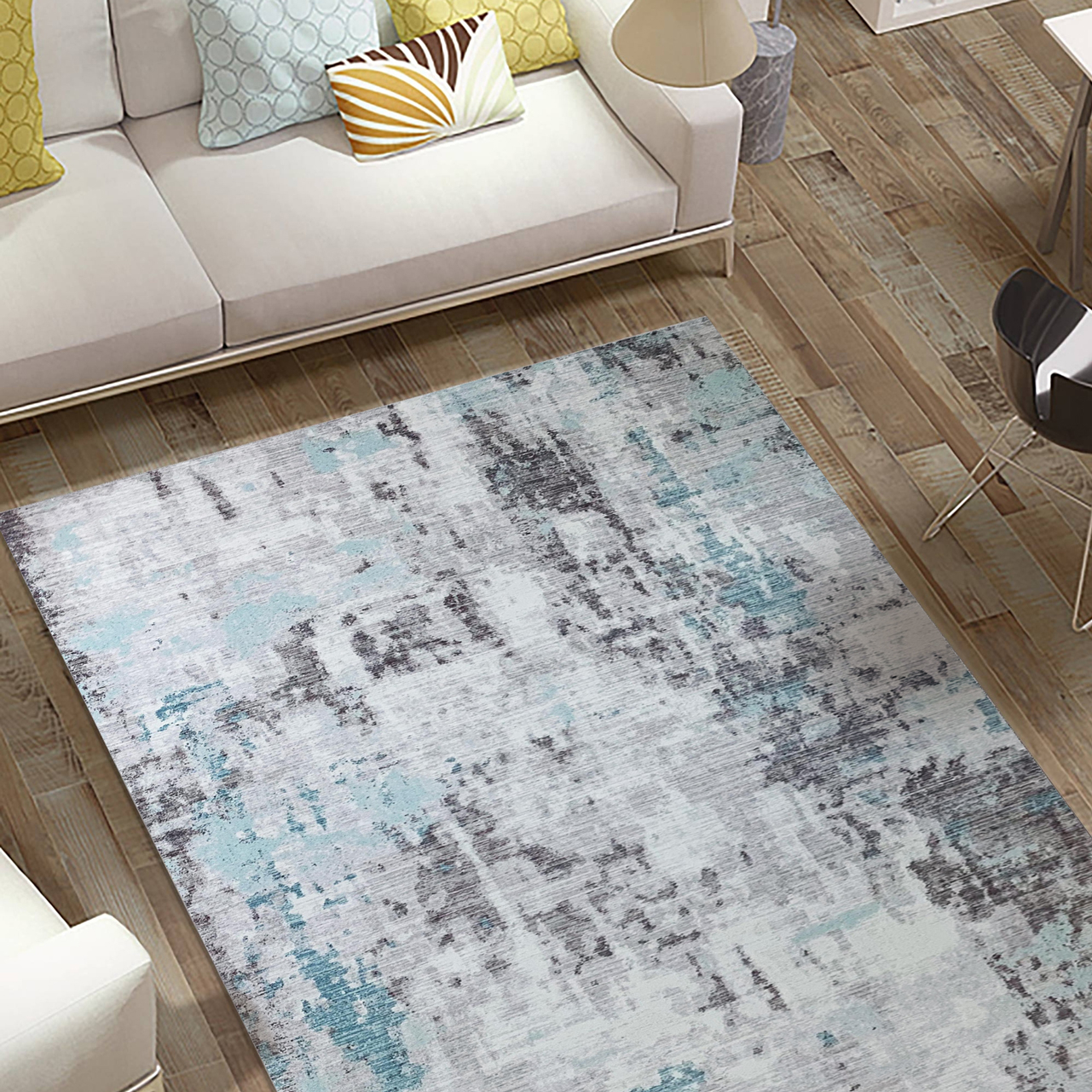 50% off on Rugs 4 U Orion Teal Modern Rug | OneDayOnly