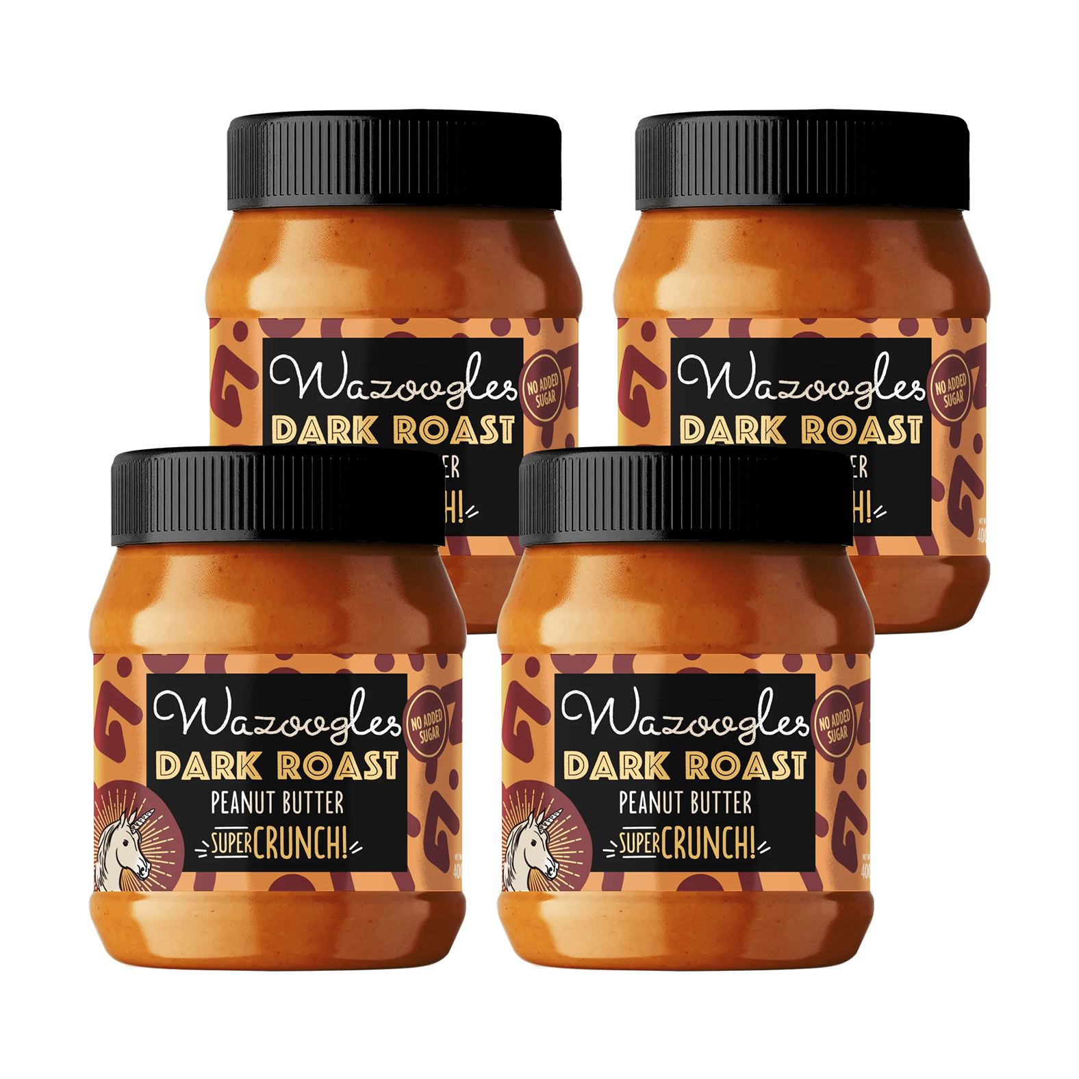 36% off on 4x 400g Dark Roast Peanut Butter | OneDayOnly