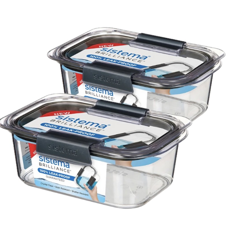 30% off on 2x 920ml Medium Rectangle Brilliance | OneDayOnly