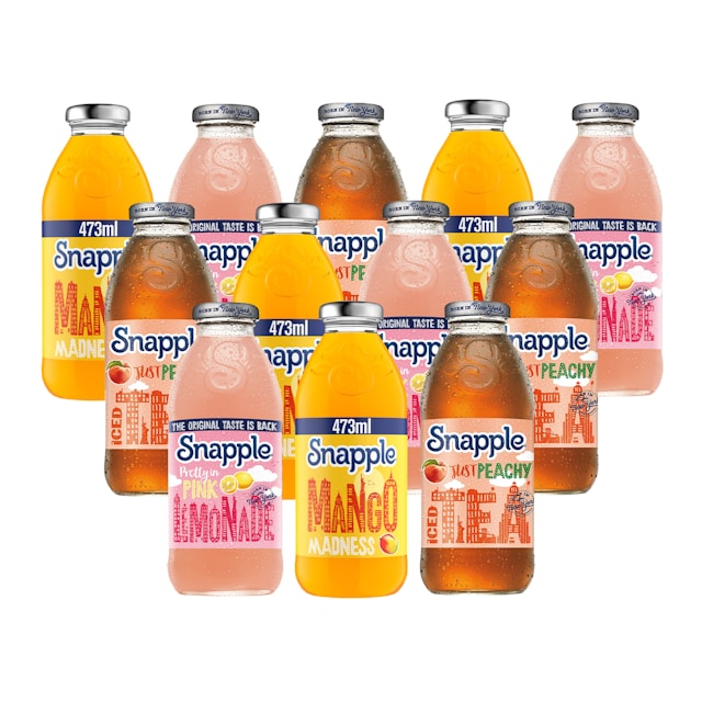 Snapple 12x 473ml Glass Bottles | OneDayOnly