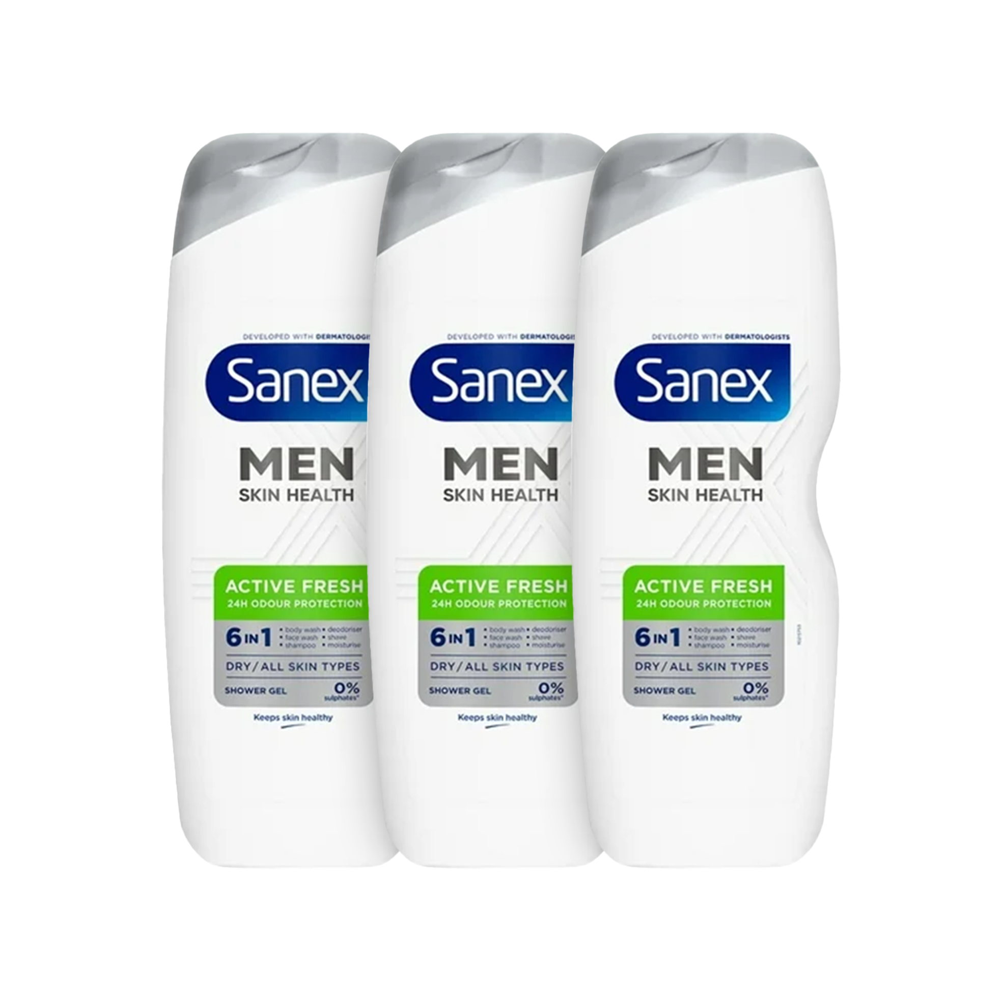 22% off on Sanex 3x 750ml Men's Shower Gels | OneDayOnly