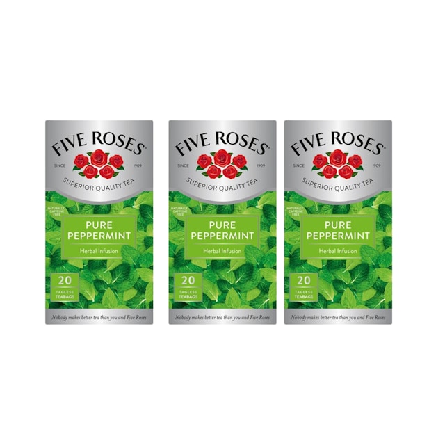 Five Roses 3x 20's Tagless Pure Tea Bags | OneDayOnly