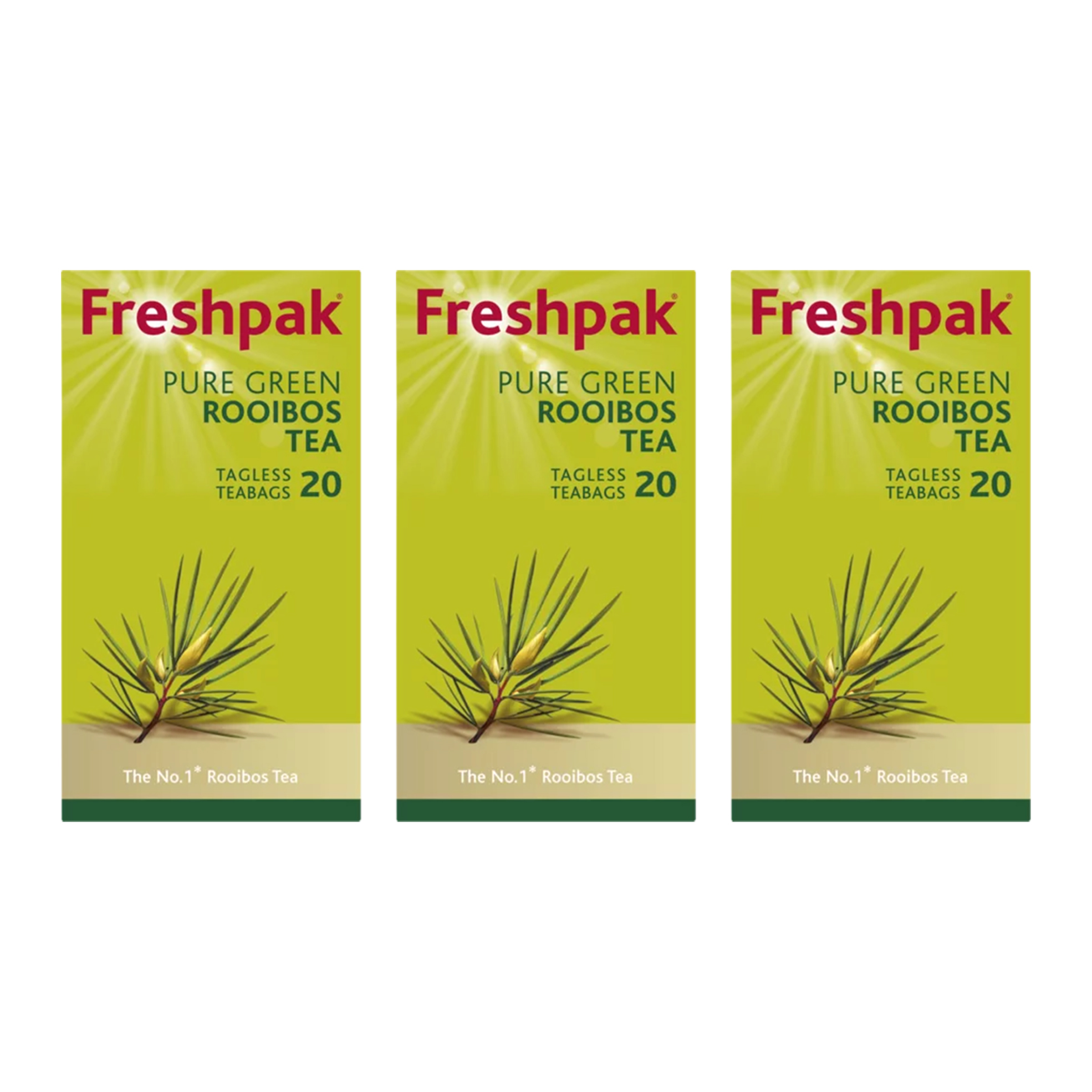 Freshpak 3x 20's Green Rooibos Tea Bags | OneDayOnly
