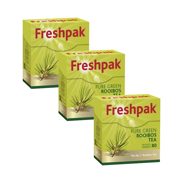 Freshpak 3x 80's Green Rooibos Tea Bags | OneDayOnly