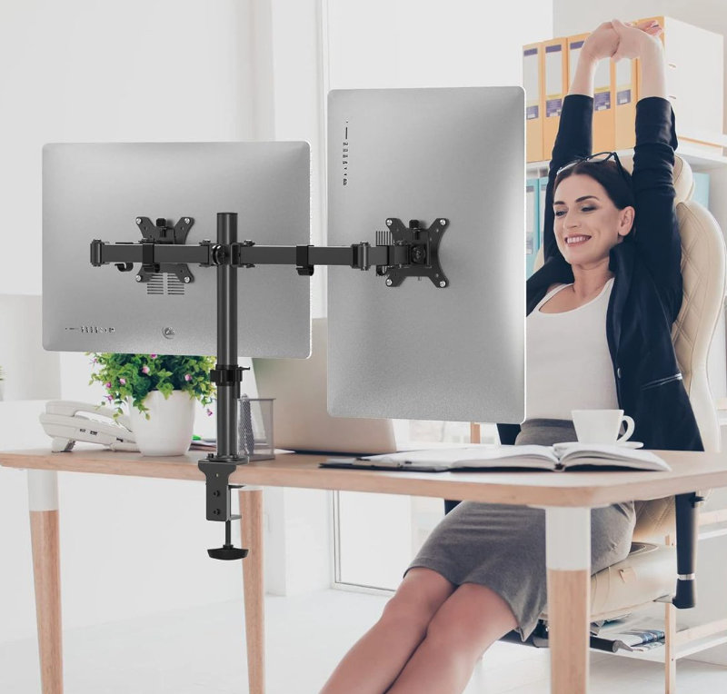 32% off on Bontec 13-27" Dual PC Monitor Arm | OneDayOnly