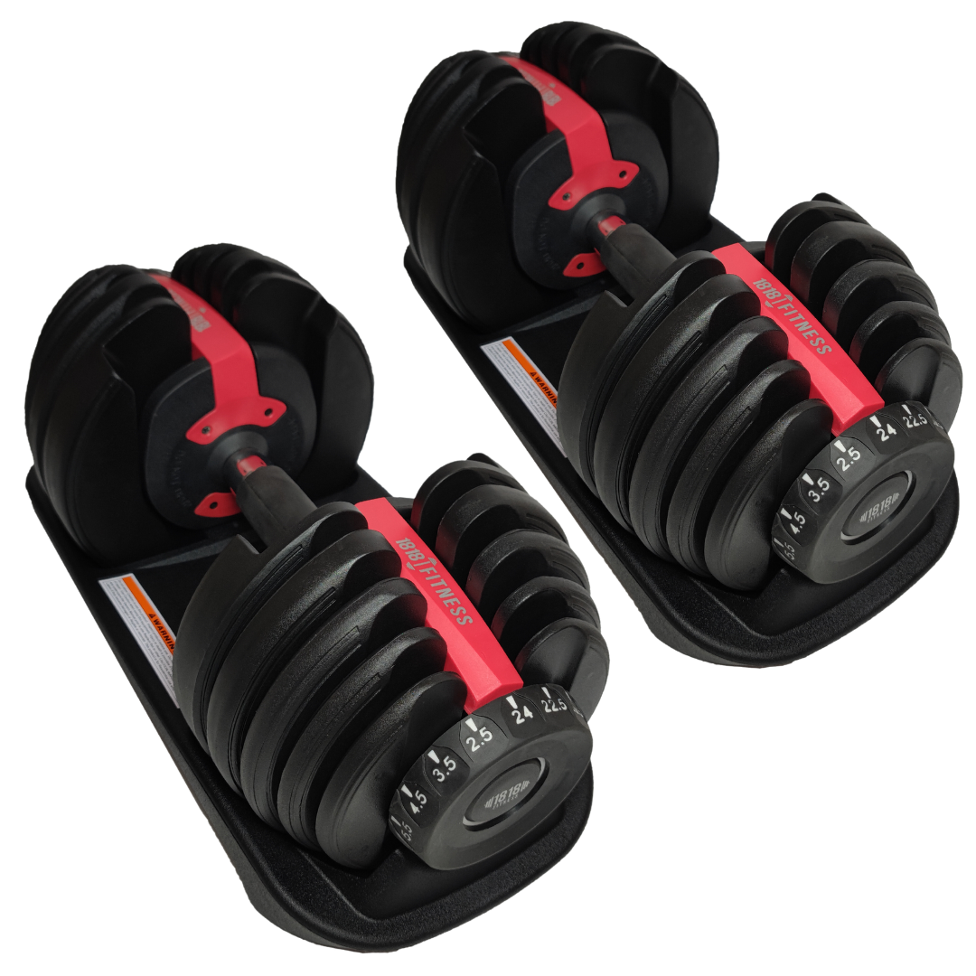 59% off on 2x 24kg Adjustable Dumbbells | OneDayOnly