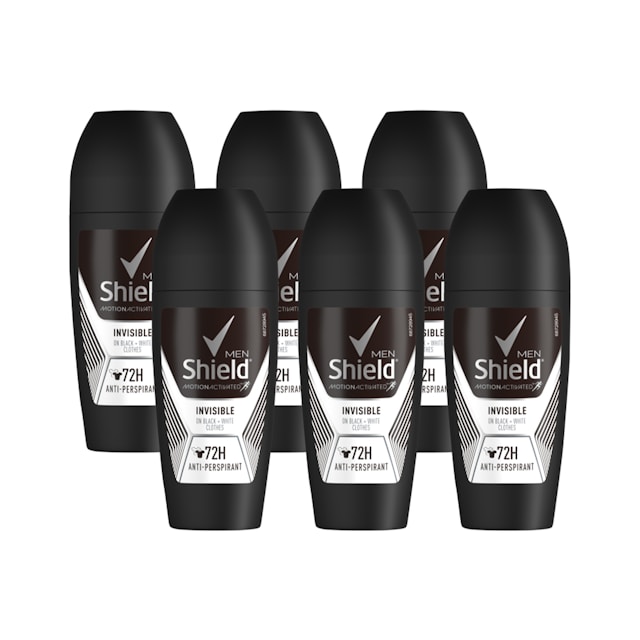 Shield 6x 50ml Men's Antiperspirant Roll On's | OneDayOnly