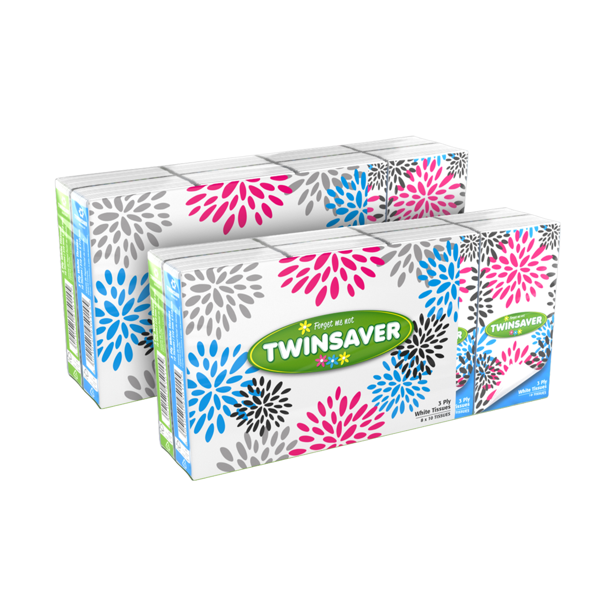 Twinsaver 2x 8's 3-Ply Pocket Tissues | OneDayOnly