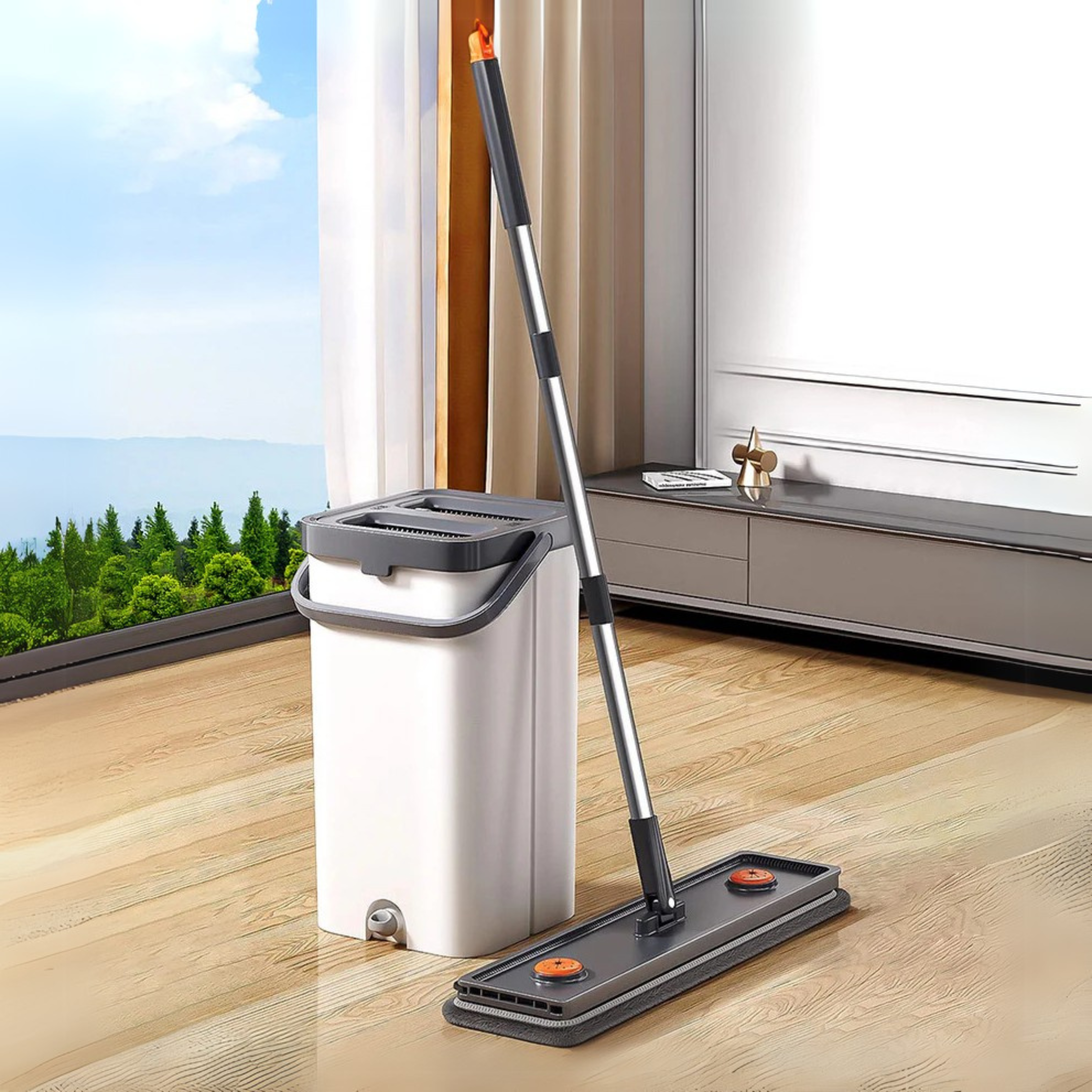 43% off on Flat Mop & Bucket with Wringer | OneDayOnly