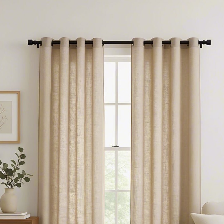 36% off on Adjustable Steel Curtain Rod Set | OneDayOnly