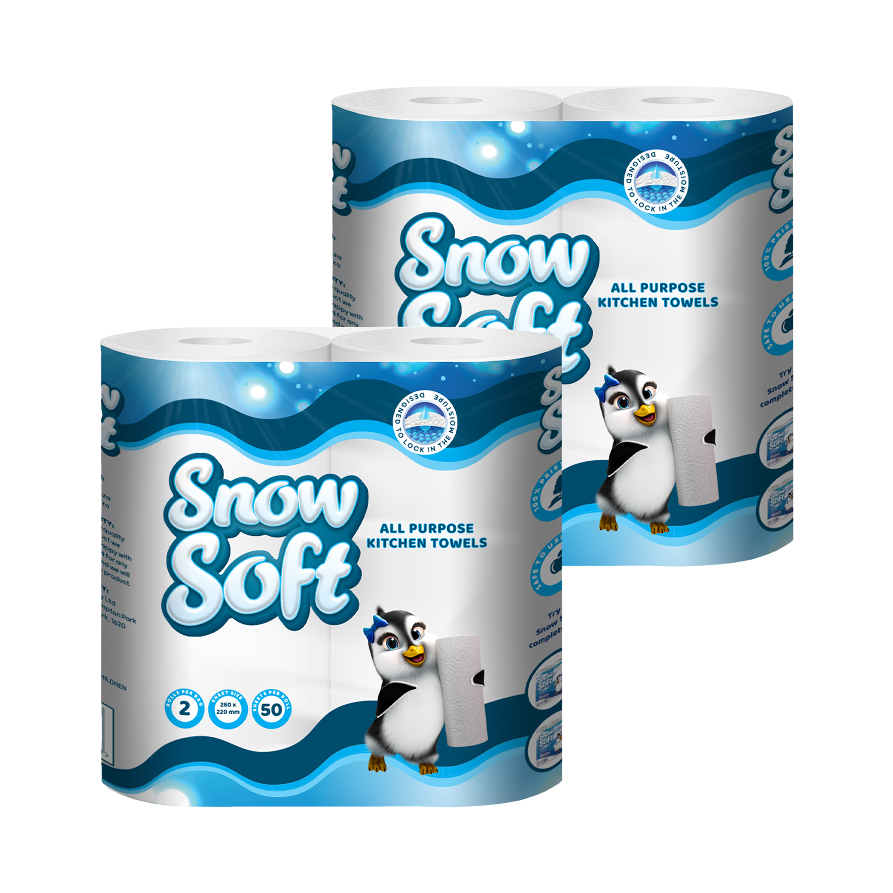 8% off on Snowsoft 2x 12's 2-Ply Paper Towels | OneDayOnly