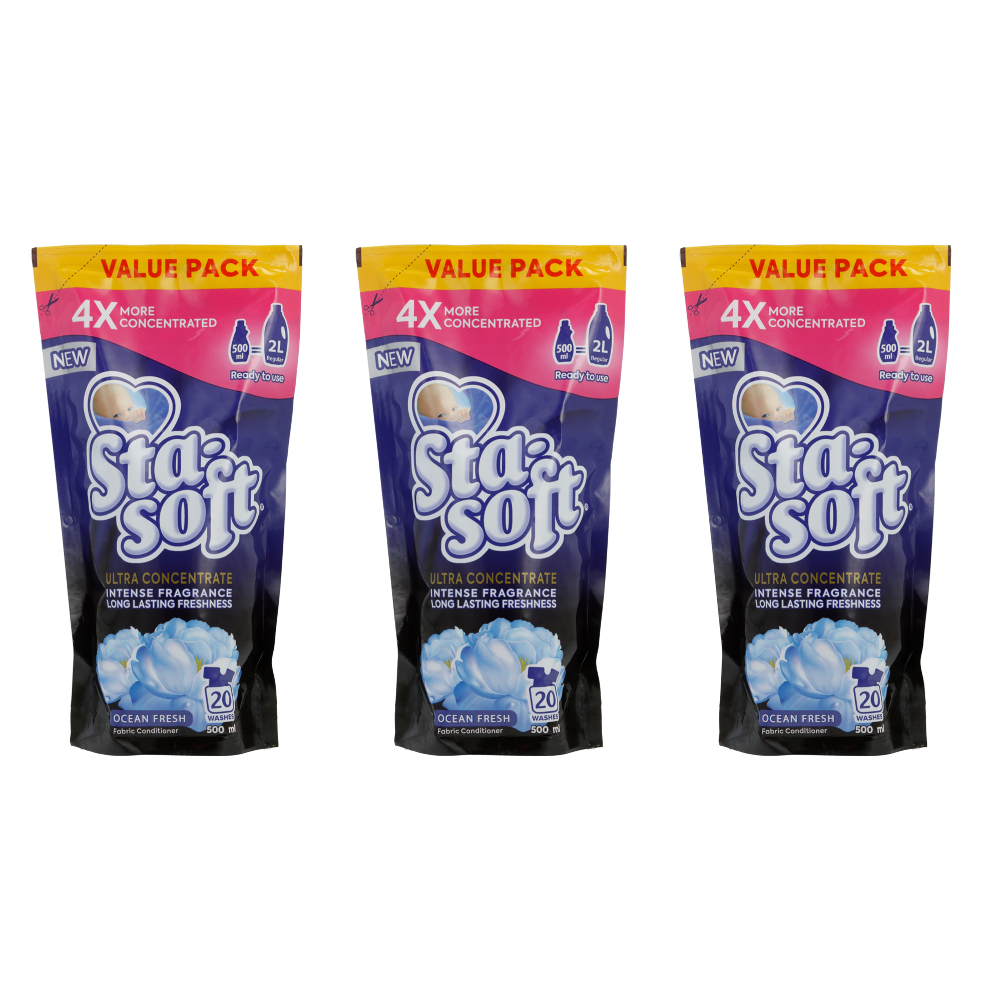 29% off on 3x 500ml Fabric Softeners Doypack | OneDayOnly