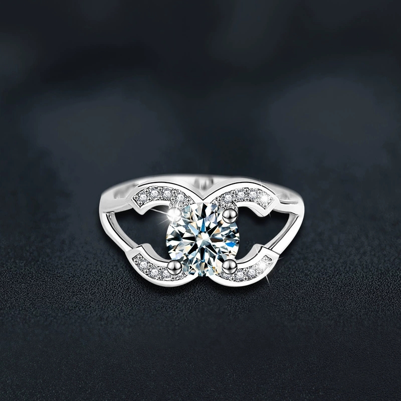 50% off on 1ct Moissanite Silver Alessia Ring | OneDayOnly