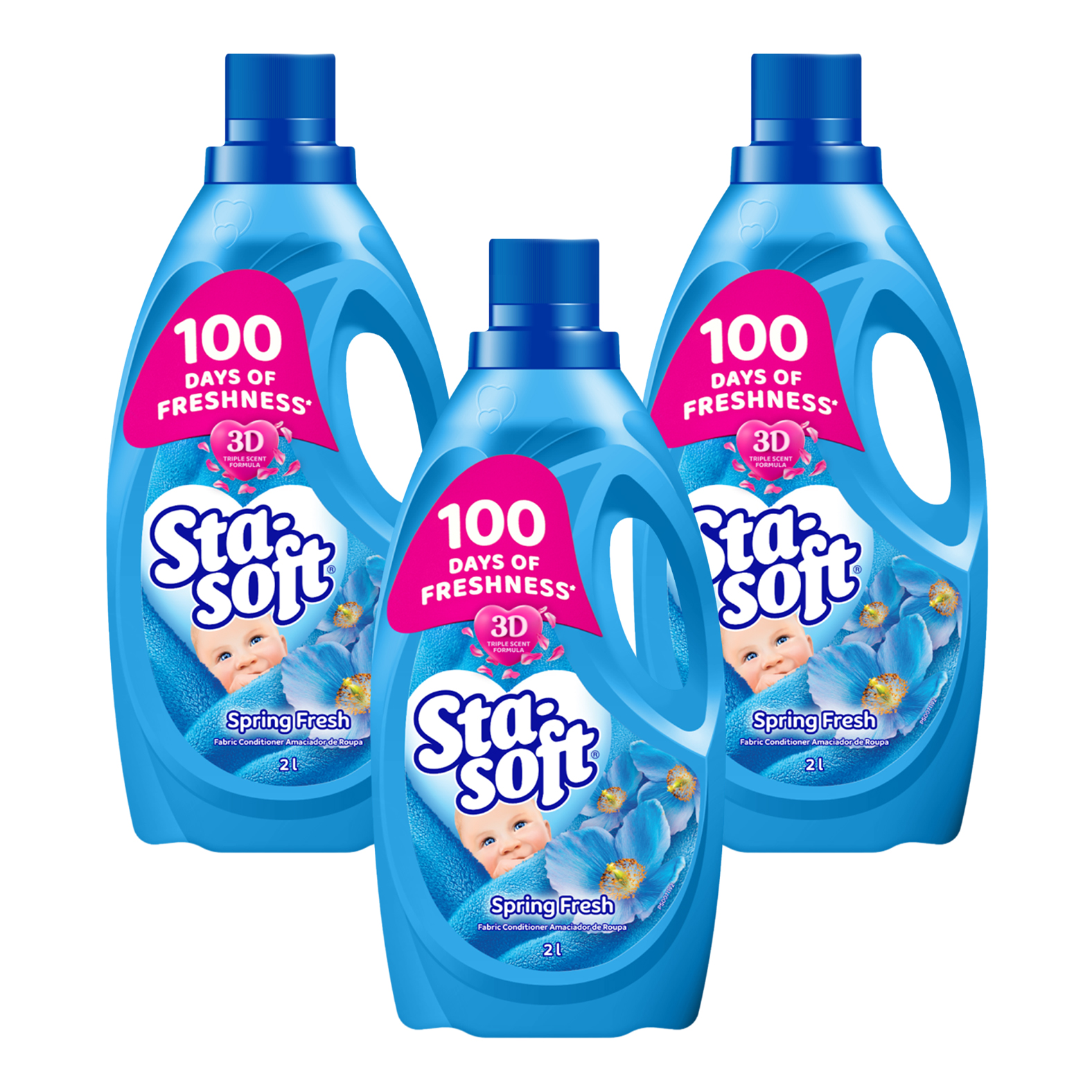 32% off on Sta-Soft 3x 2L Fabric Conditioners | OneDayOnly