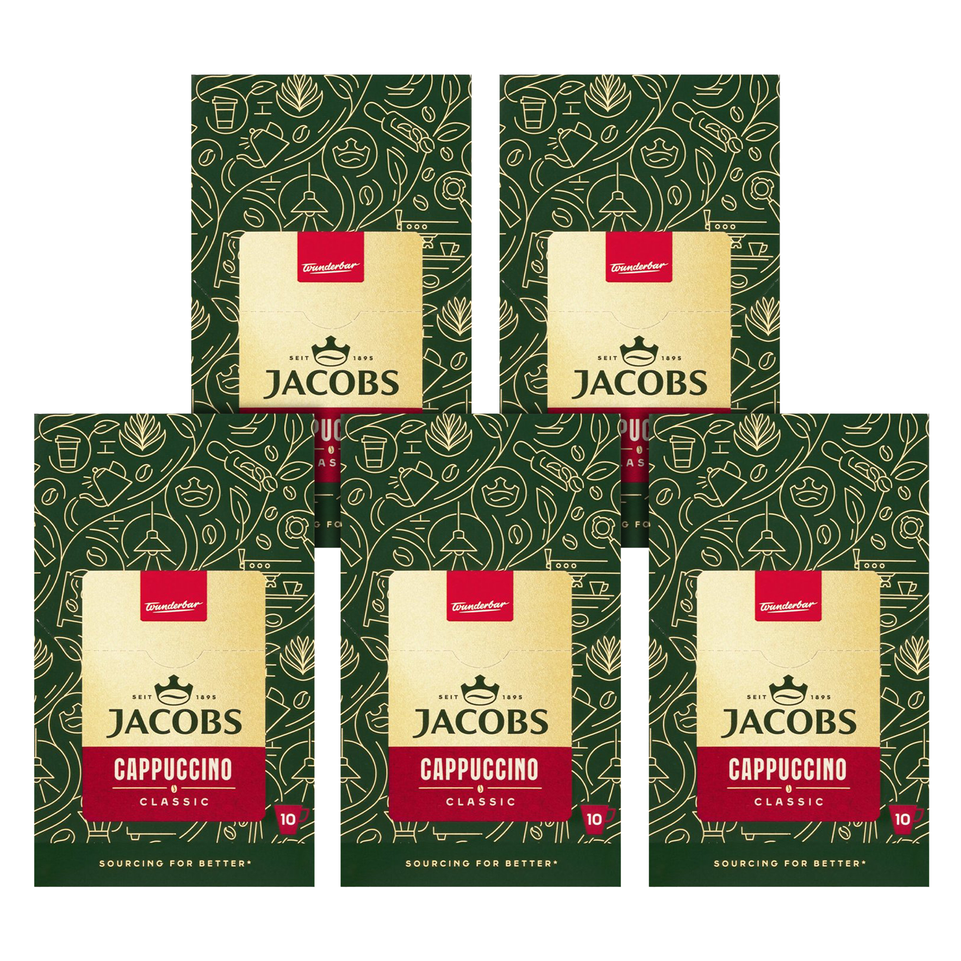 Jacobs 5x Cappuccino or Coffee Sachets | OneDayOnly