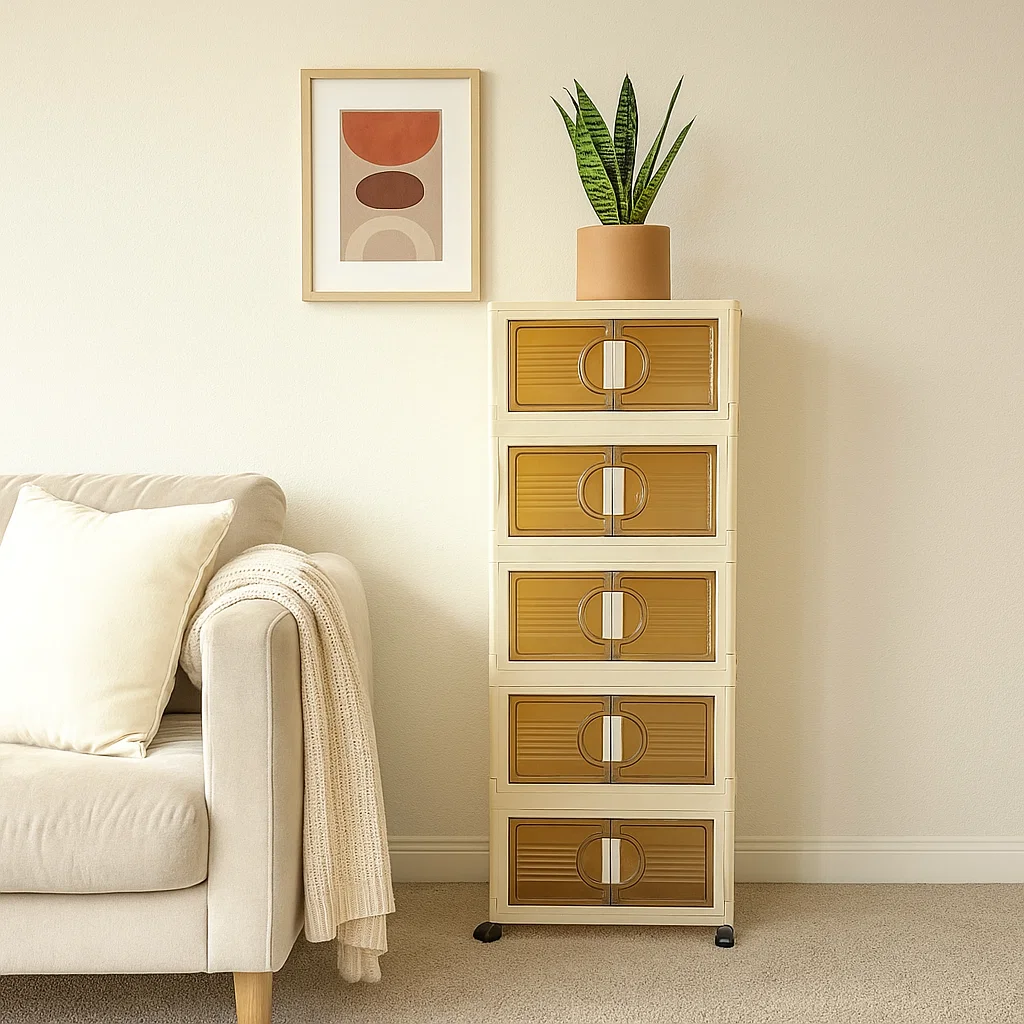 47% off on 5-Tier Flatpack Stackable Cabinet | OneDayOnly