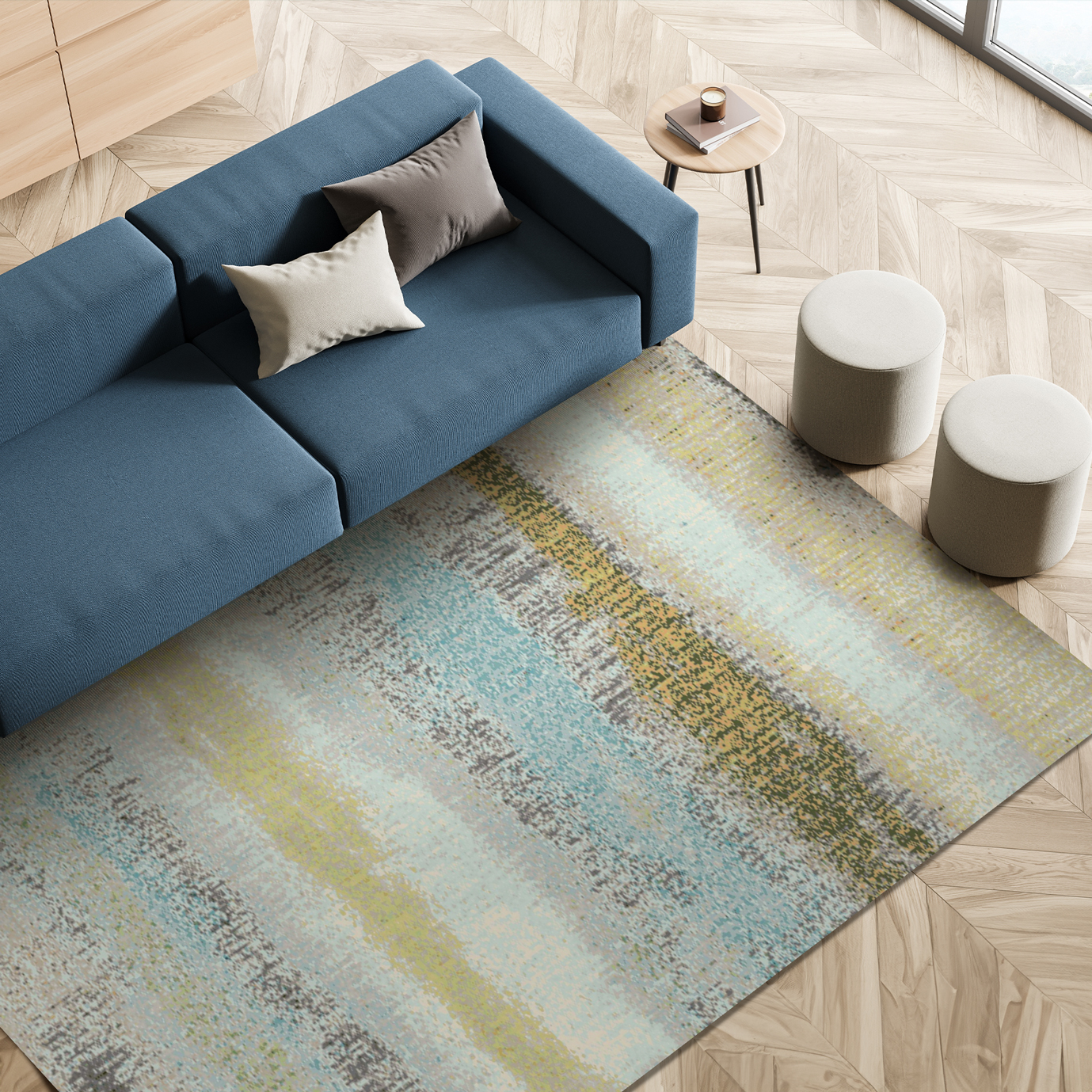 60% off on Passion Muted Abstract Rug | OneDayOnly