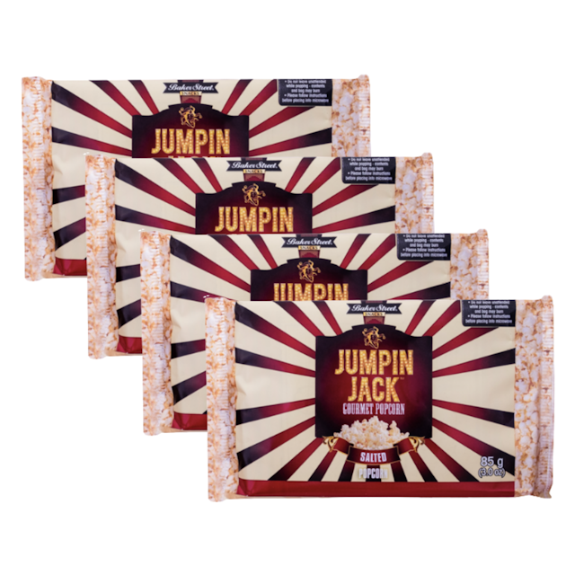 Baker Street Snacks 4x 85g Microwave Popcorn | OneDayOnly